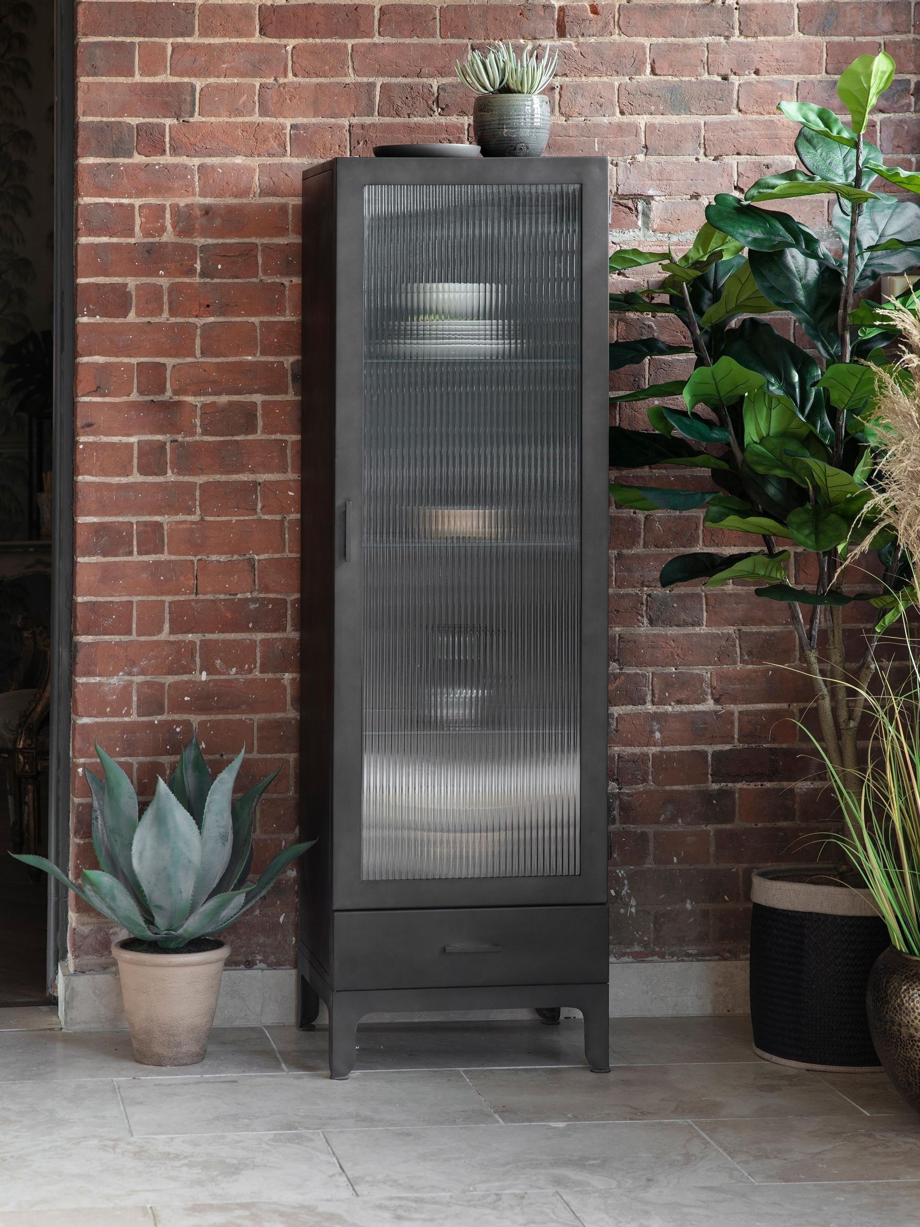 Buy Gallery Home Grey Deja 1 Drawer 1 Door Display Unit from the Next ...