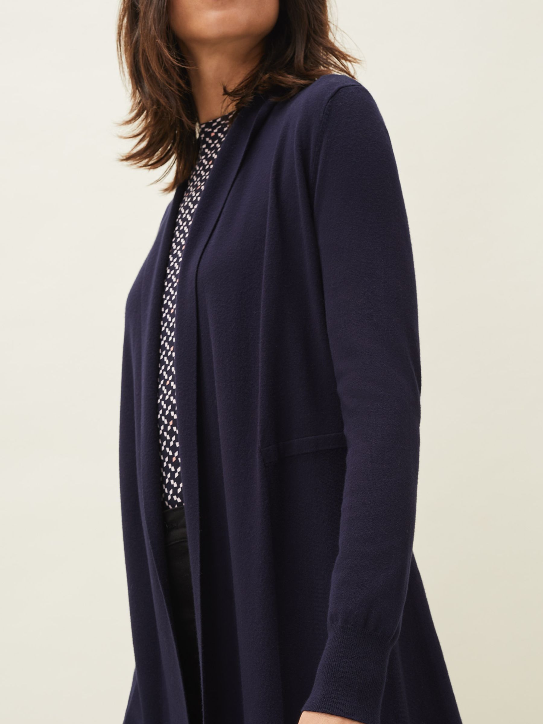 Buy Phase Eight Blue Lili Longline Cardigan from the Next UK online shop