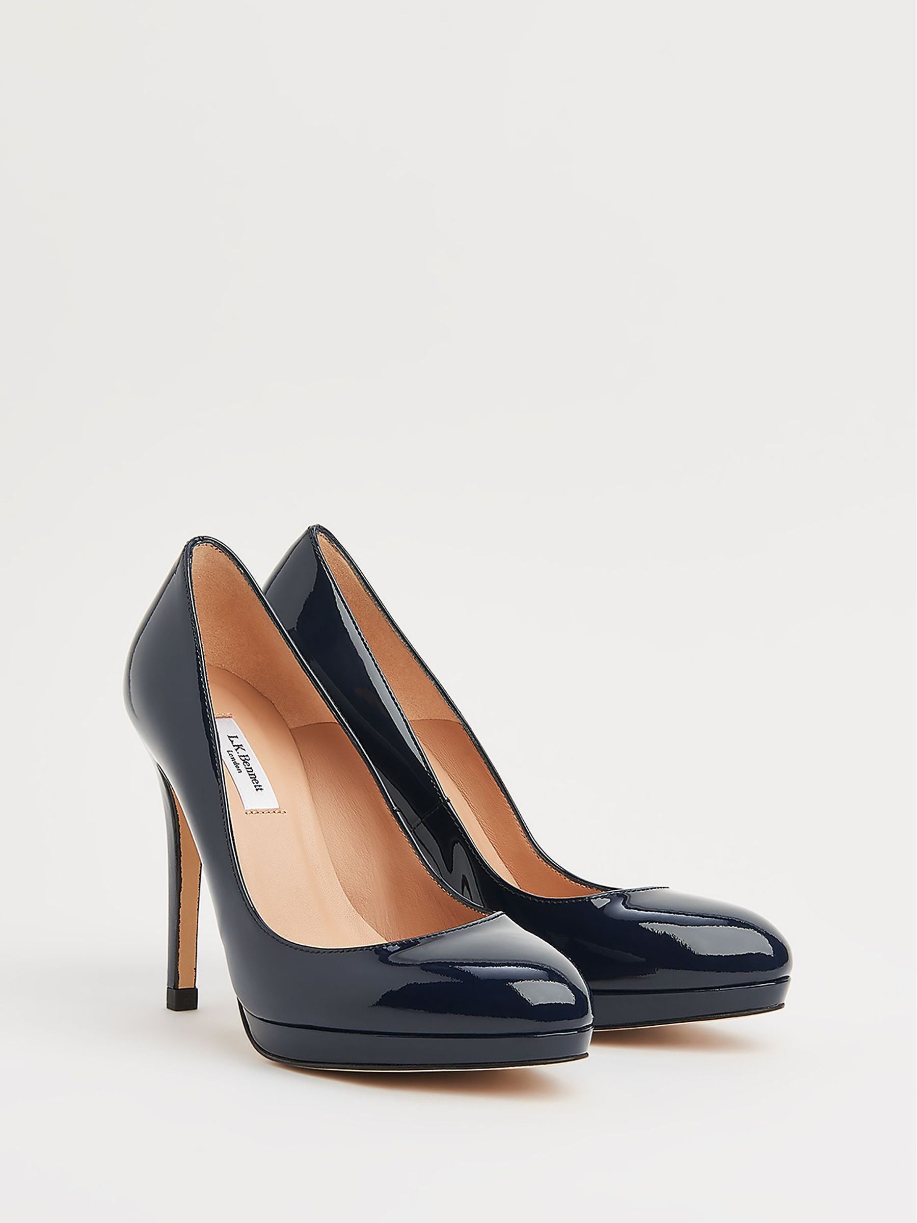 Buy LK Bennett Blue Sledge Patent Courts from the Next UK online shop