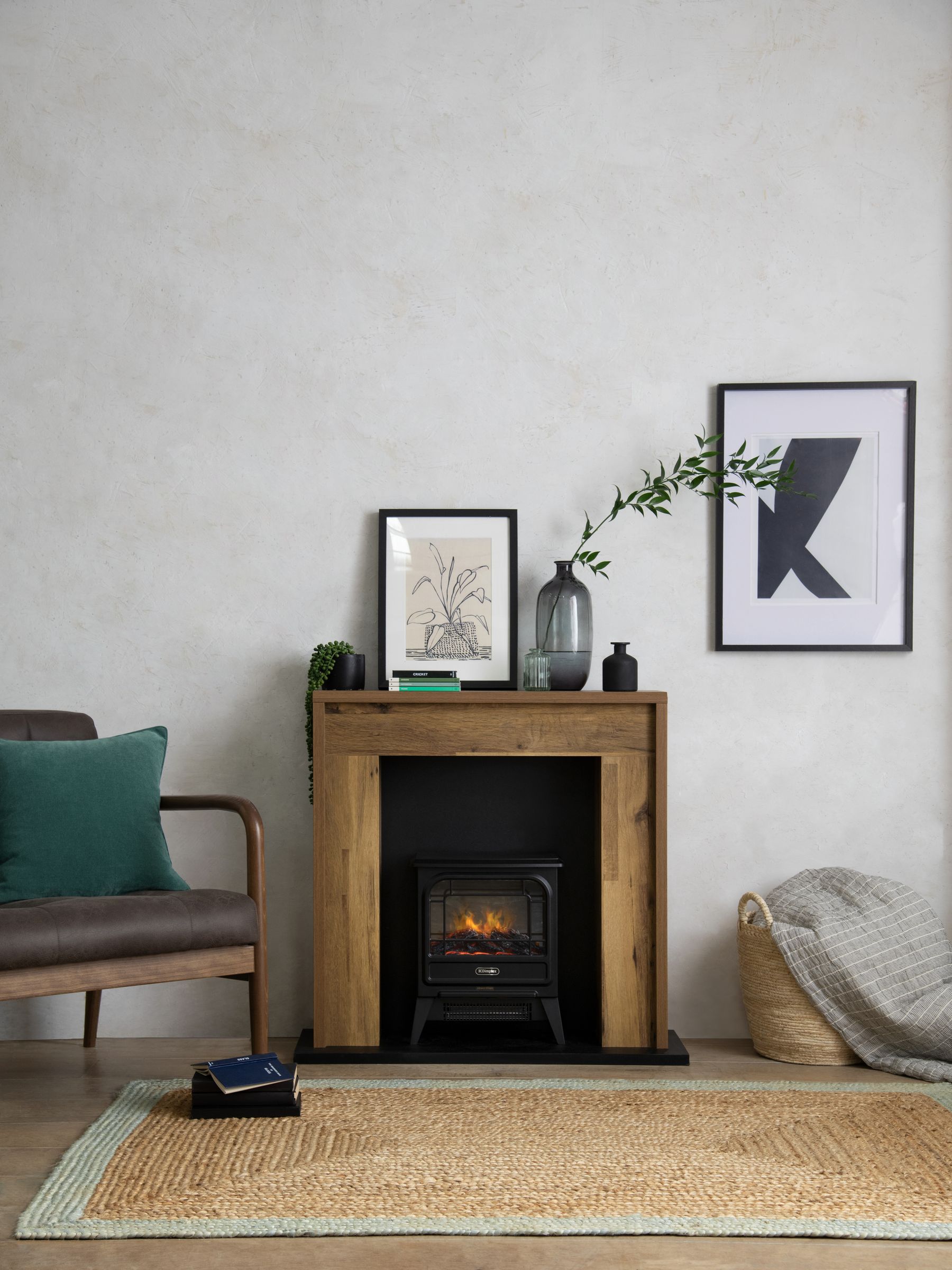 Buy Dark Bronx Oak Effect Space Saving Fire Surround from the Next UK ...