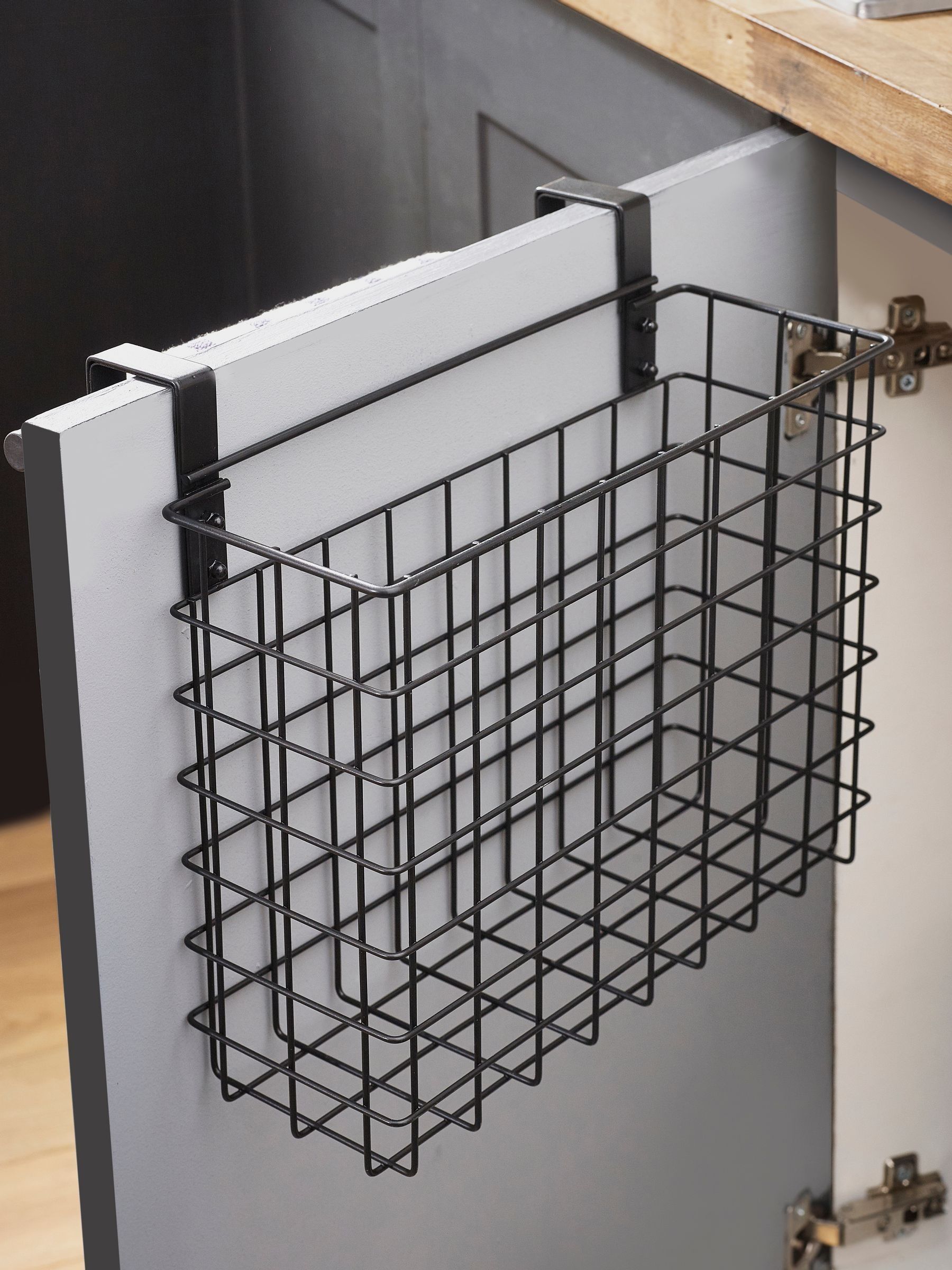 Buy Black Bronx Wire Over Door Storage Basket from Next Australia