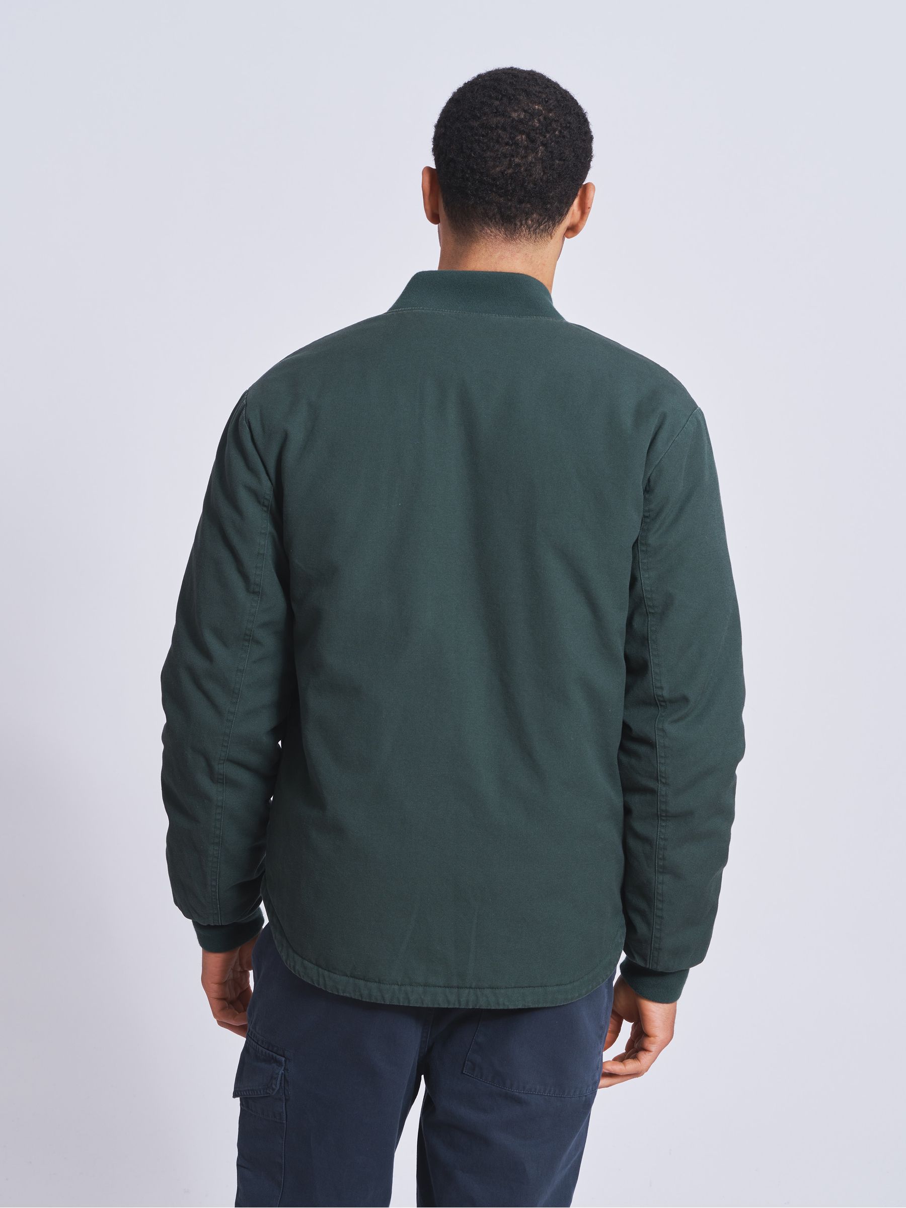 Buy Aubin Green Dunstable Cotton Bomber Jacket from the Next UK online shop