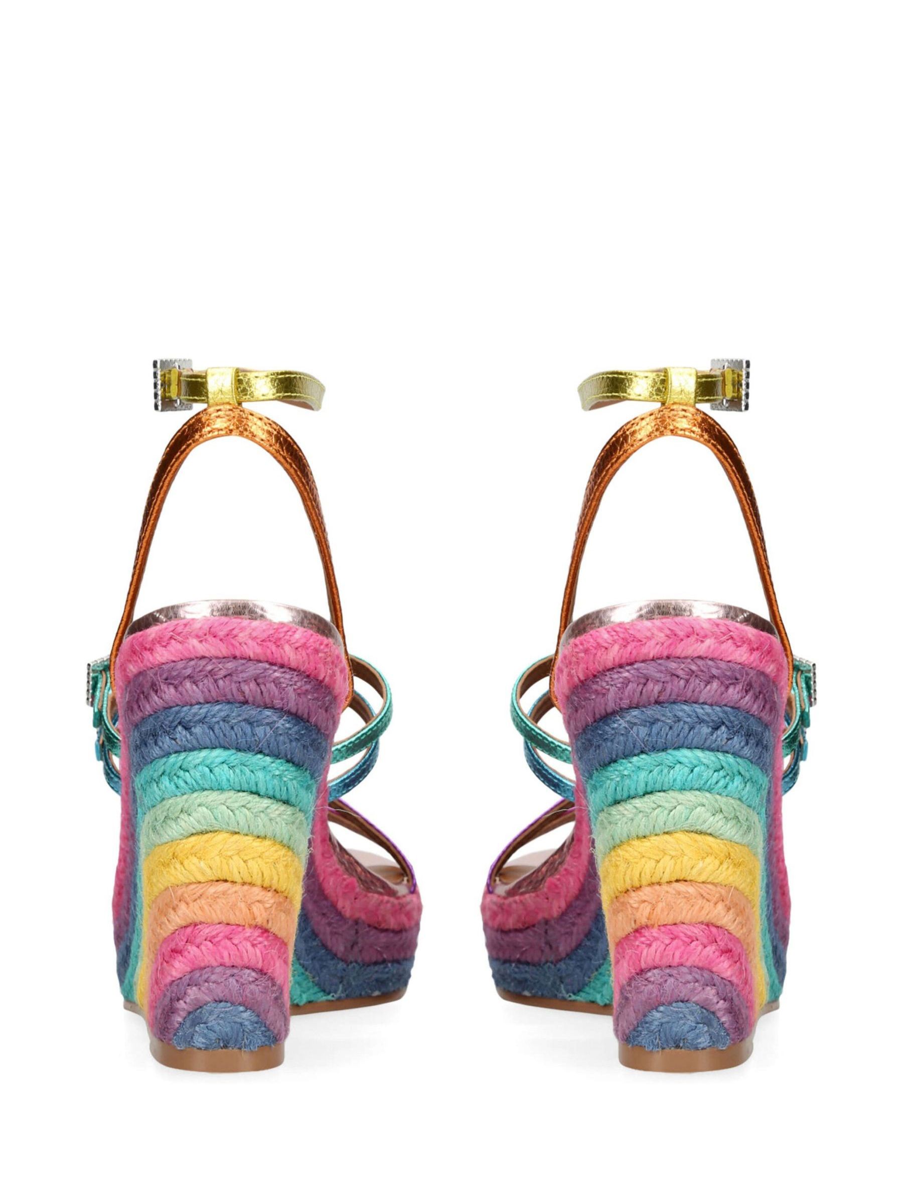 Buy Kurt Geiger London Pink Pierra Wedge Sandals from the Next UK online shop