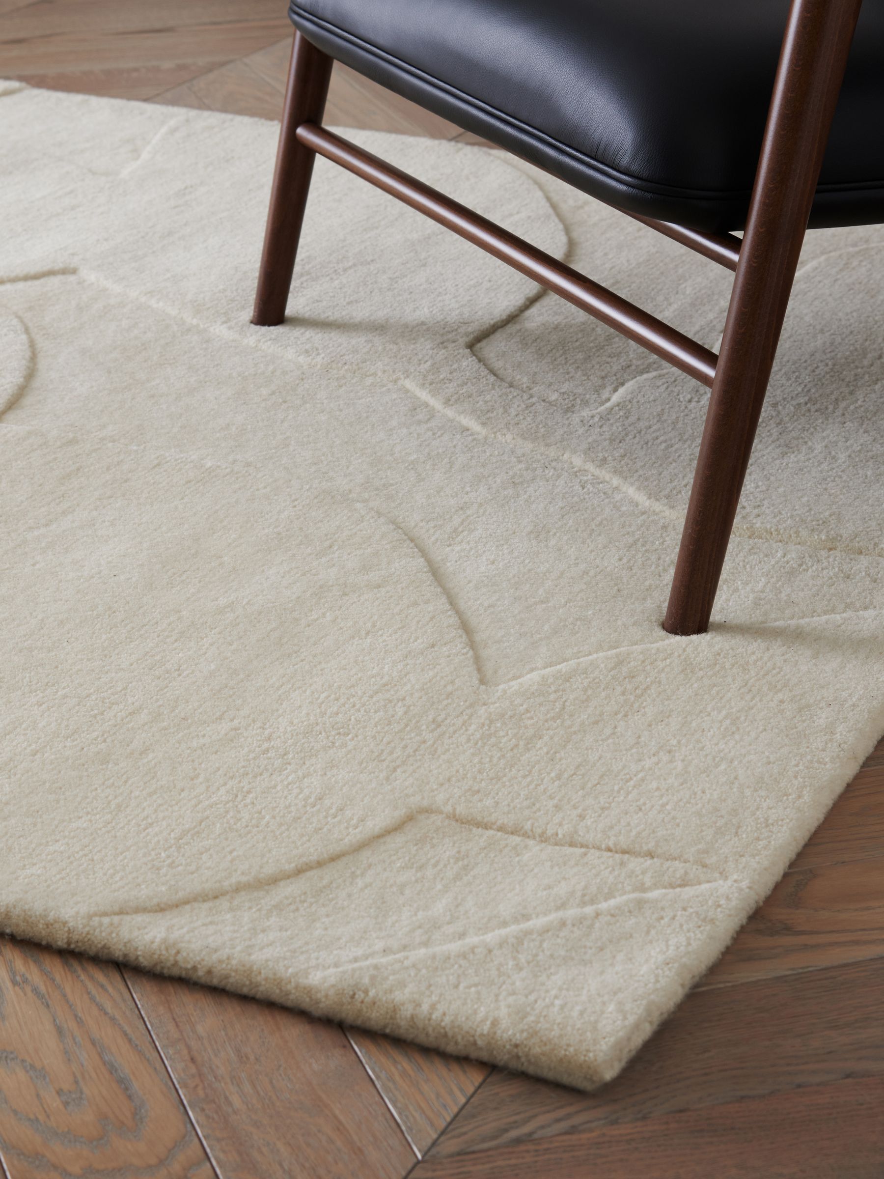 Buy Jasper Conran London Natural Floral Leaf Wool Rug from Next Ireland