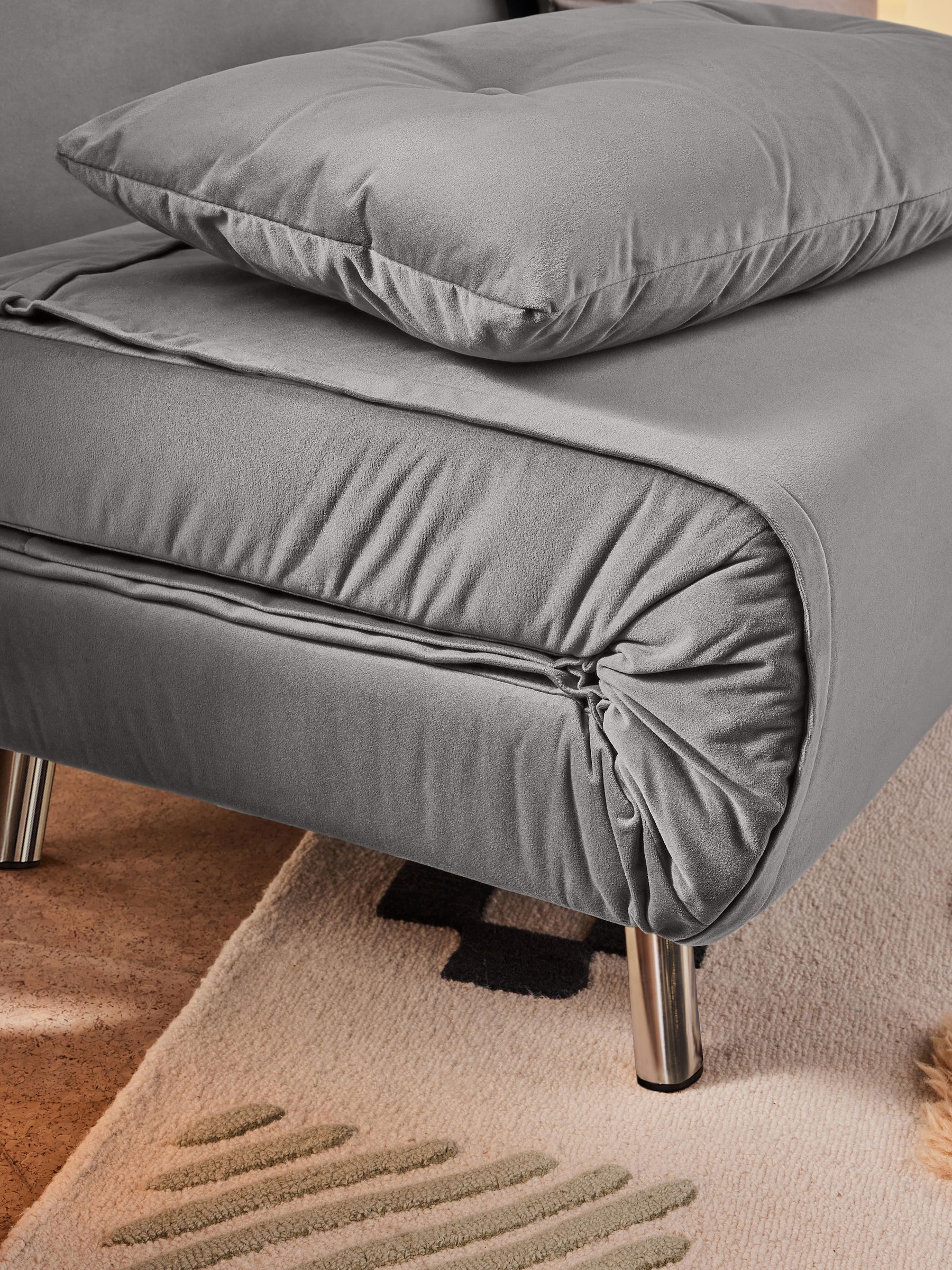 Buy MADE.COM Marshmallow Grey Large Haru 2 Seater Sofa Bed from the ...