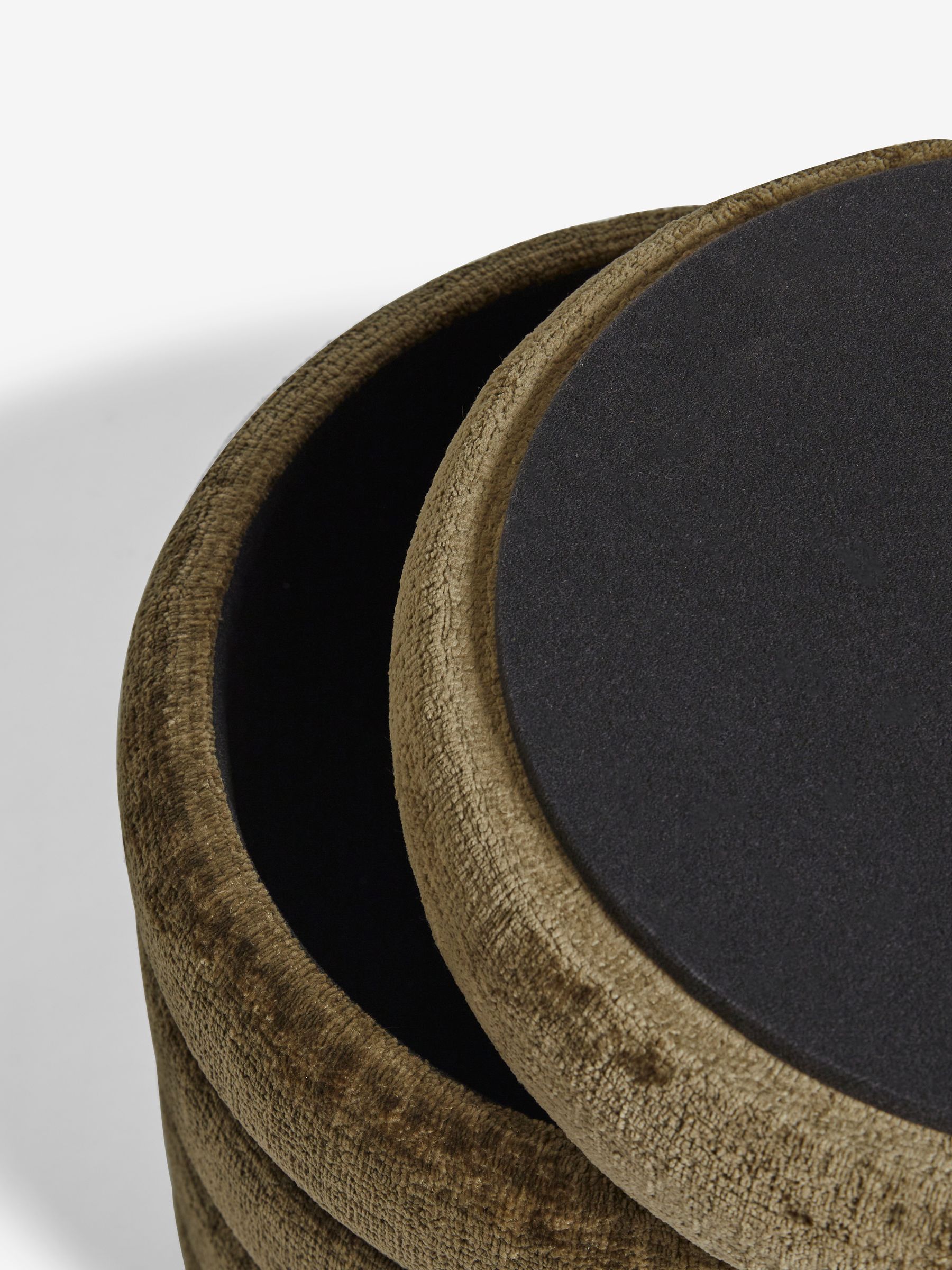 Buy Plush Chenille Moss Green Stella Storage Stool from the Next UK ...