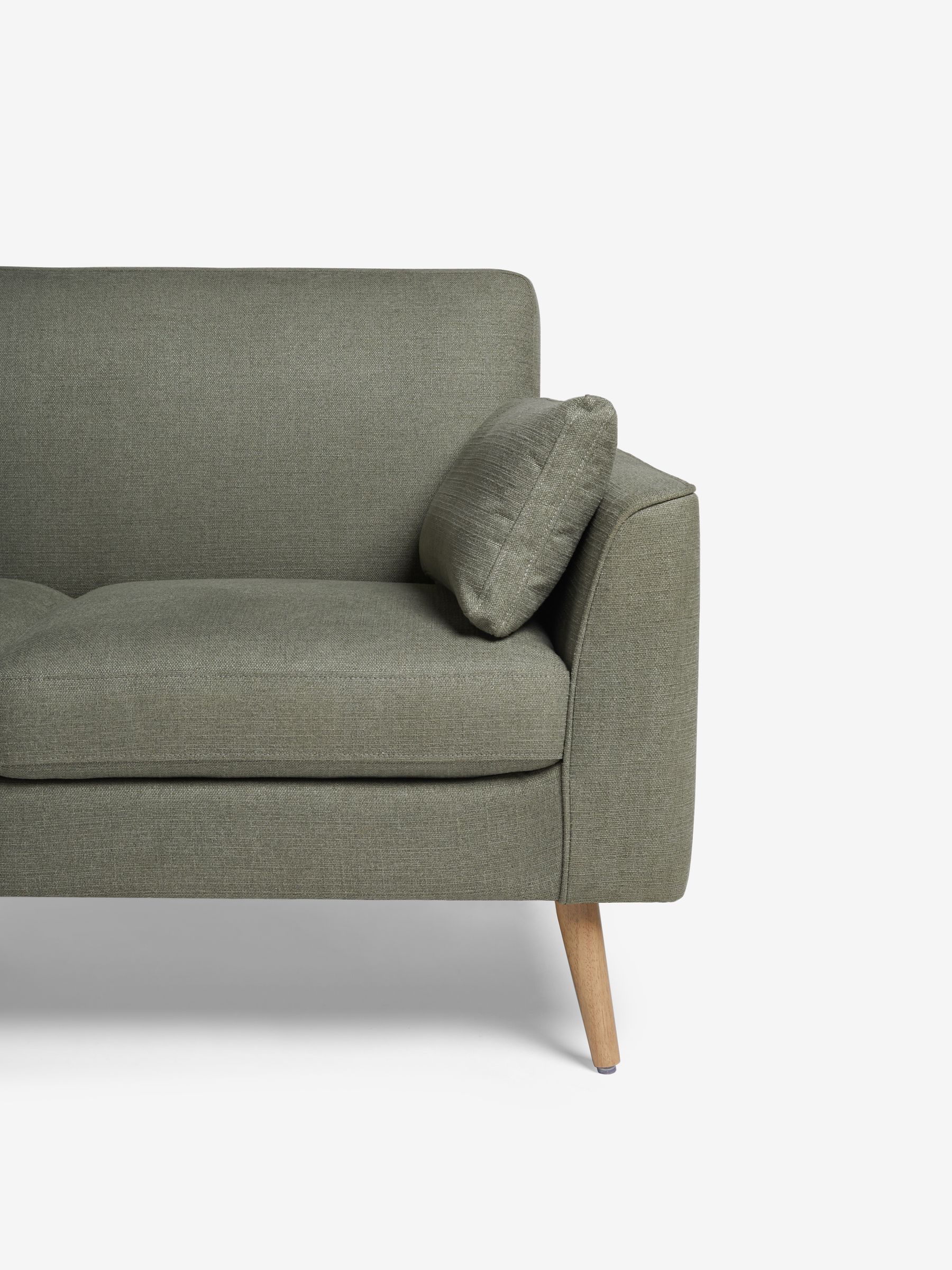 Buy Soft Linen Look Sage Green Mila 2 Seater Small 'Sofa In A Box' from ...