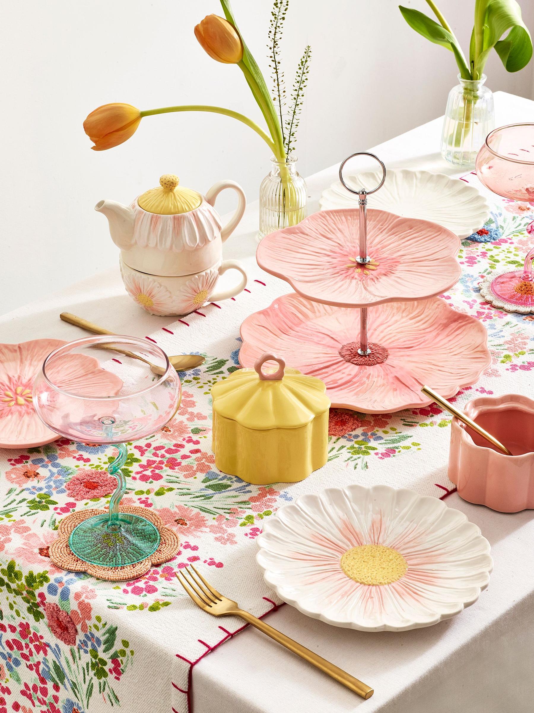 Buy Set of 4 Pink Floral Beaded Coasters from the Next UK online shop