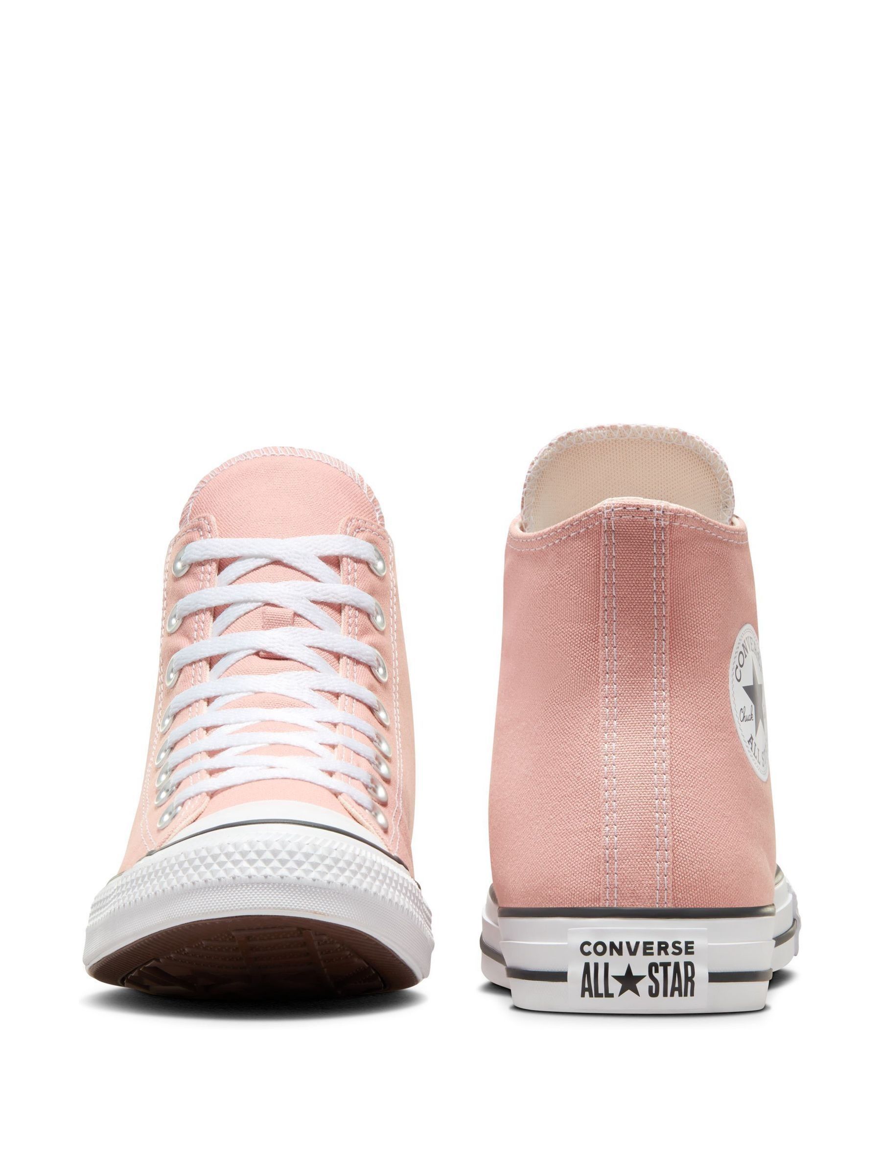 Buy Converse Light Pink Chuck Taylor All Star High Trainers from the ...