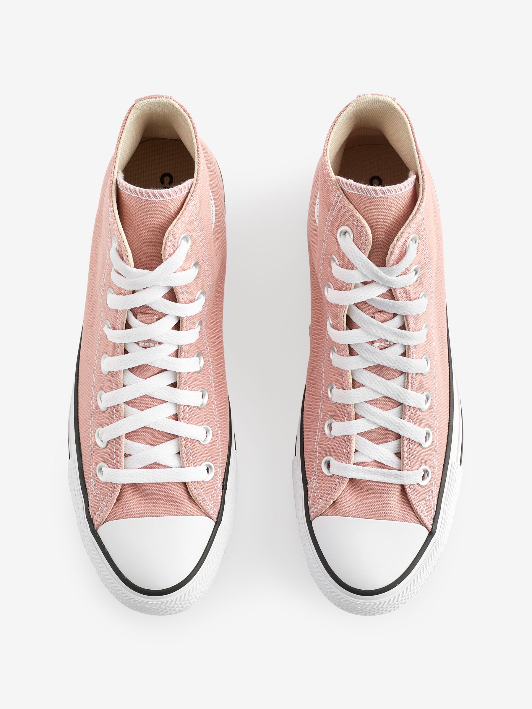 Buy Converse Light Pink Chuck Taylor All Star High Trainers from the ...