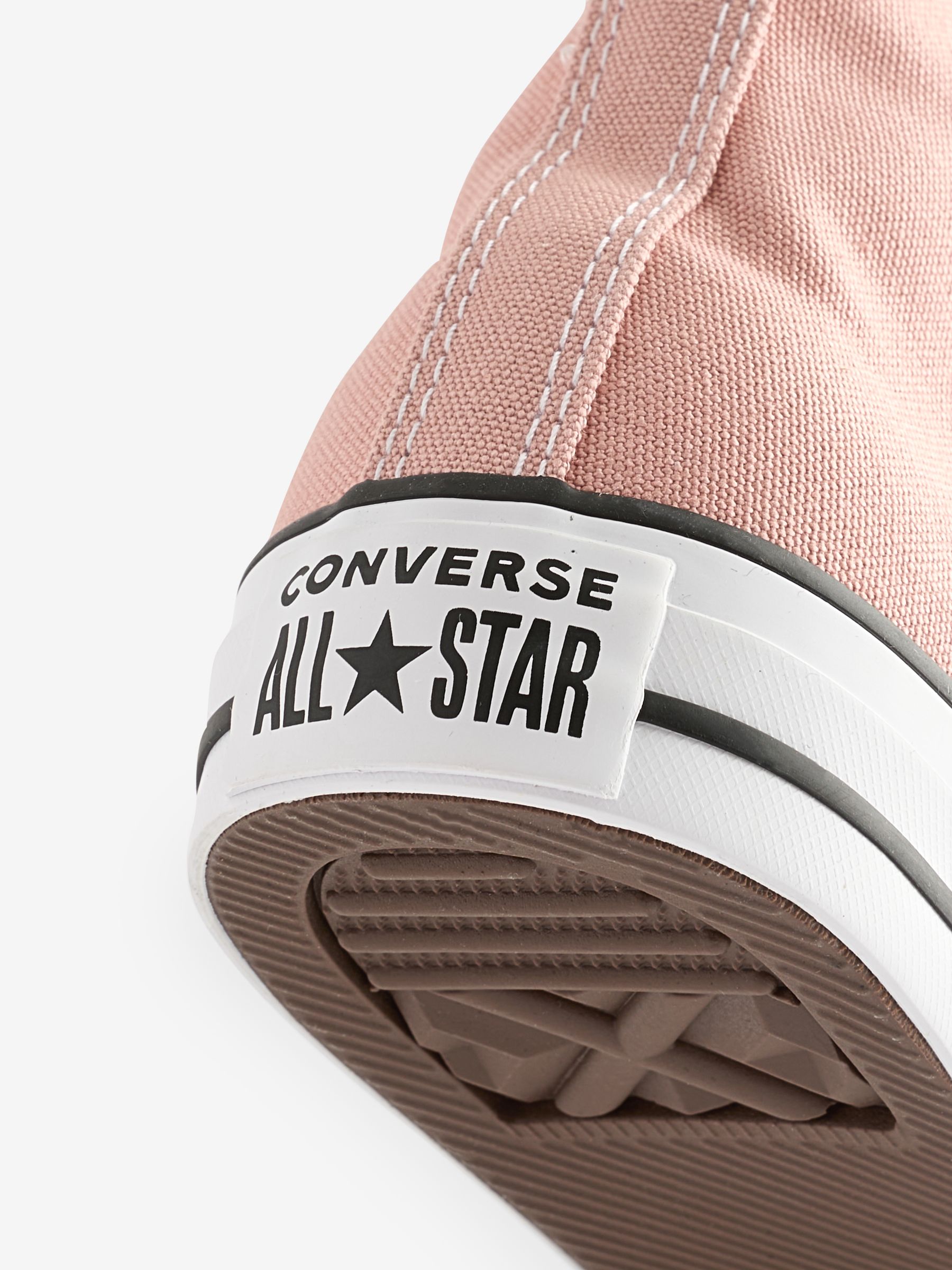 Buy Converse Light Pink Chuck Taylor All Star High Trainers from the ...