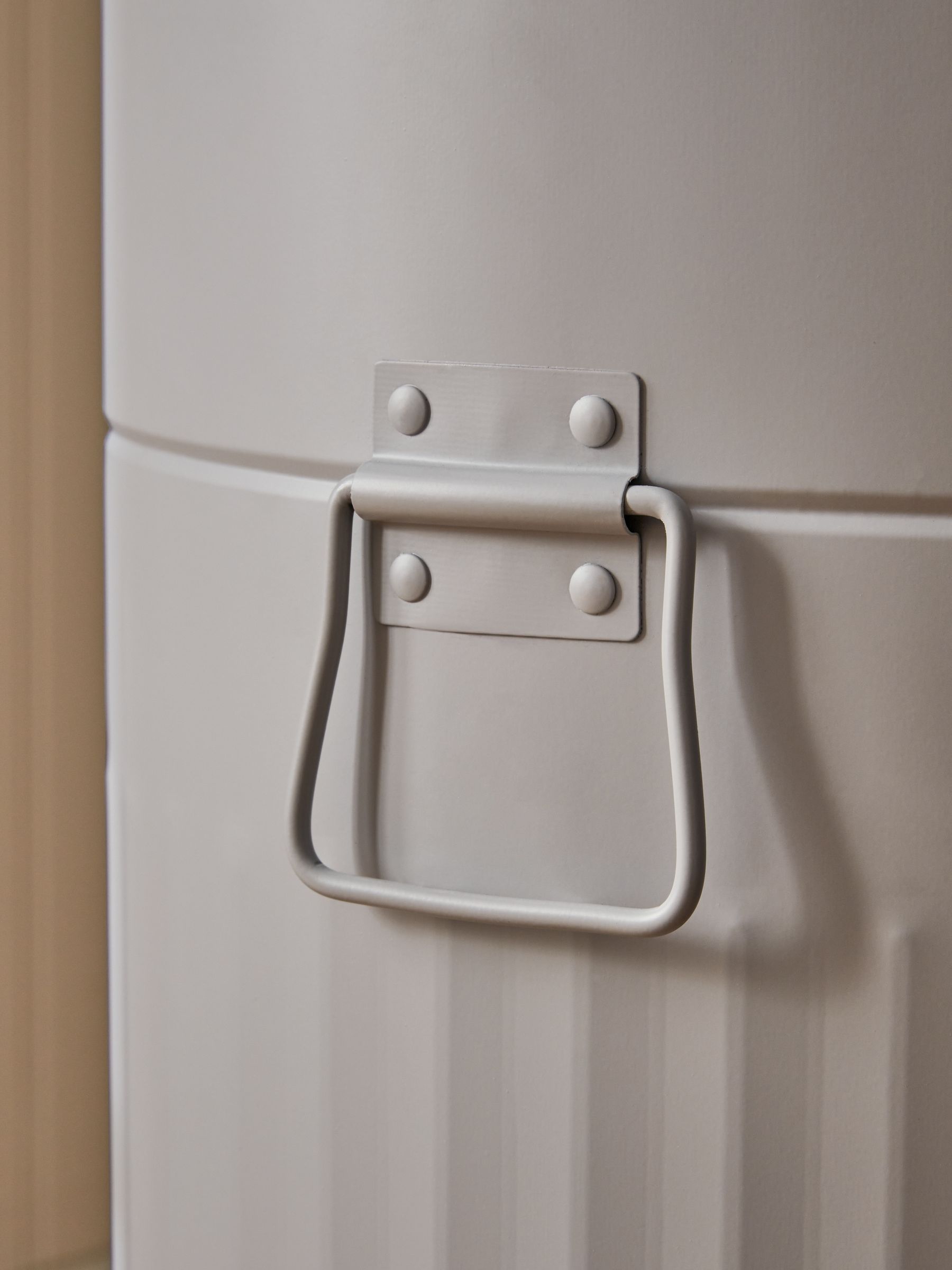 Buy Light Grey 30L Vintage Ribbed Soft Close Bin from the Next UK ...