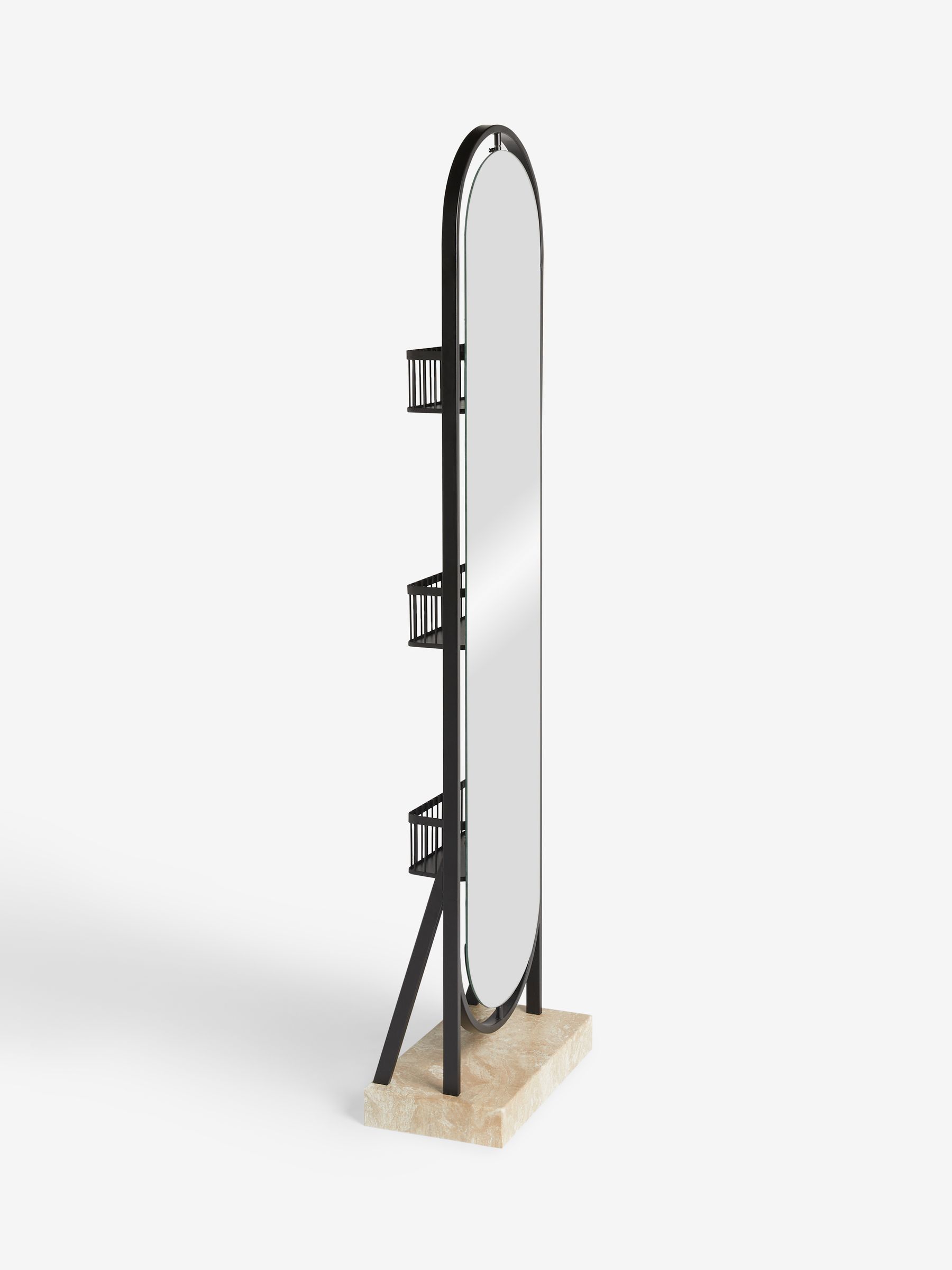 Buy Black Freestanding Rotating Storage Mirror from the Next UK online shop