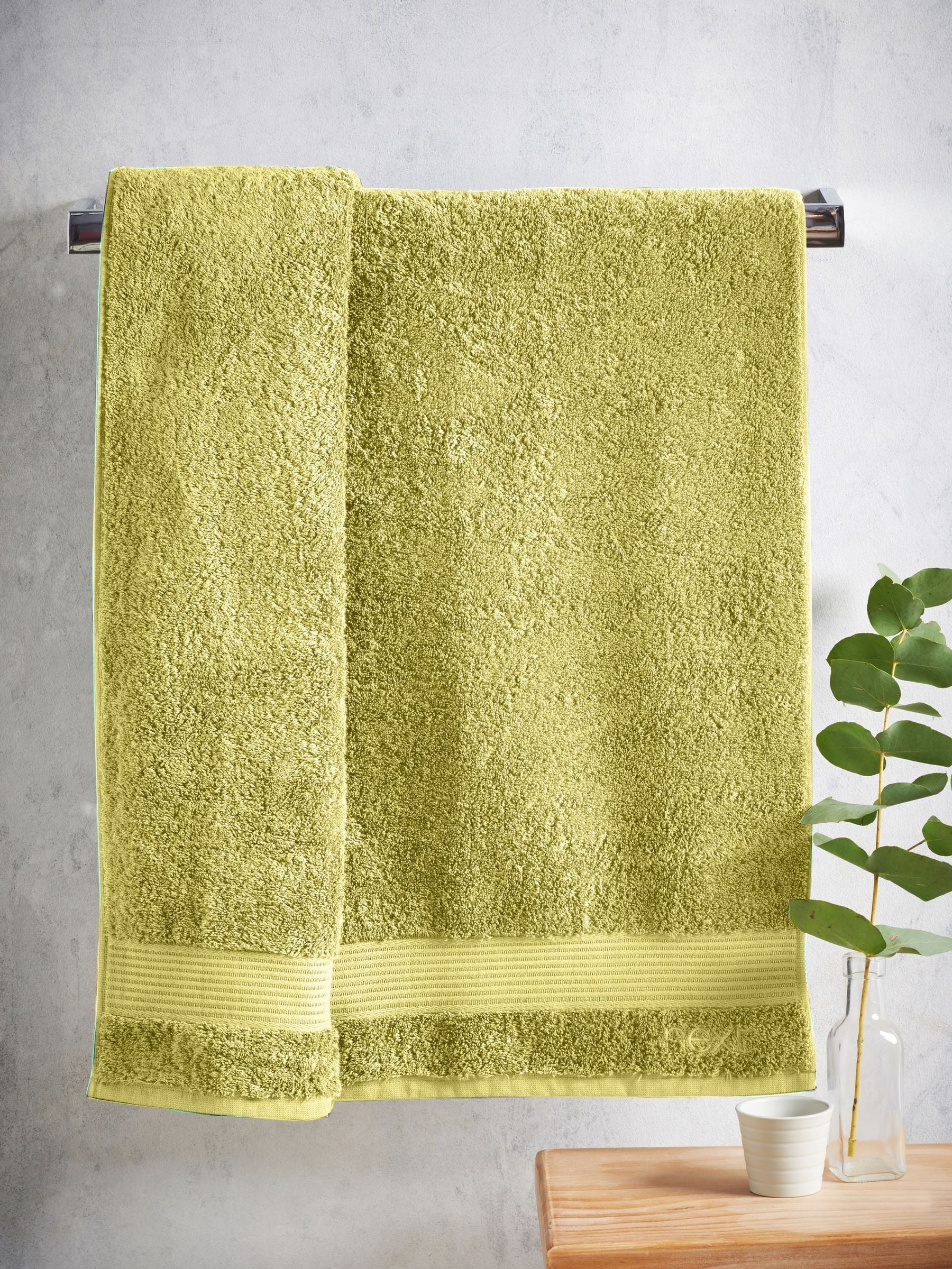 Lime green bath towels store