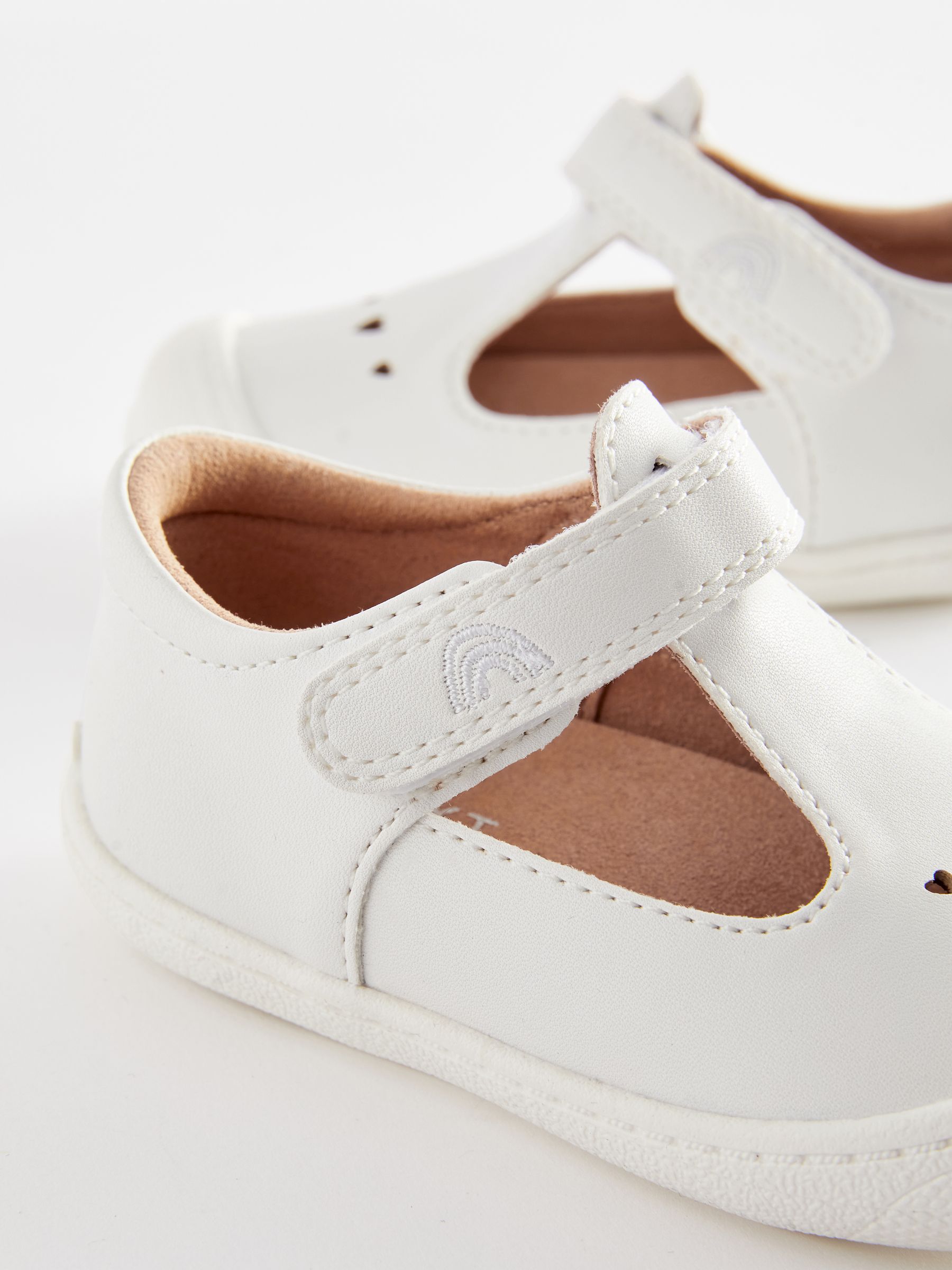 Buy White Standard Fit (F) Crawler T-Bar Shoes from the Next UK online shop