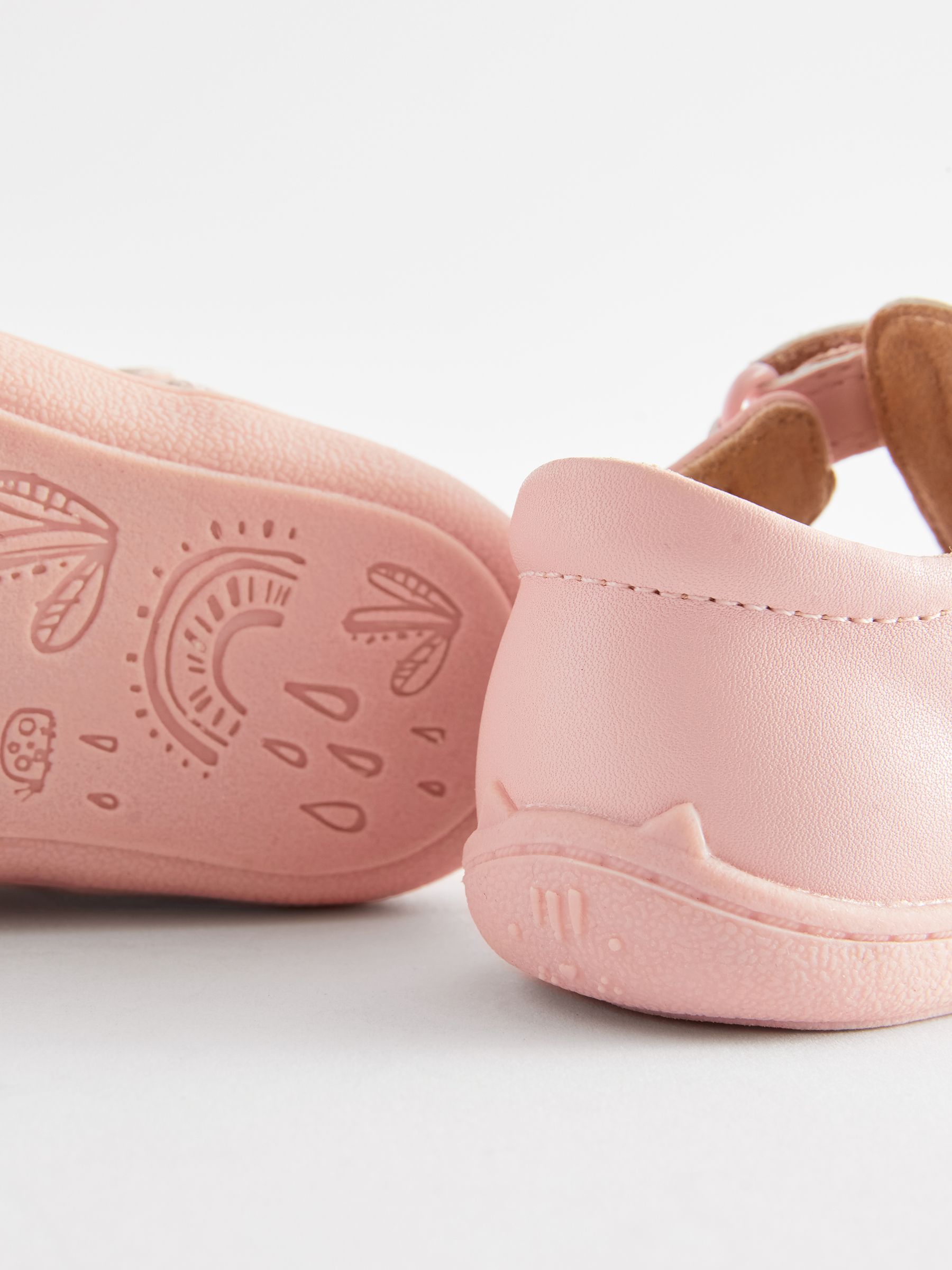 Buy Pink Standard Fit (F) Crawler T-Bar Shoes from the Next UK online shop