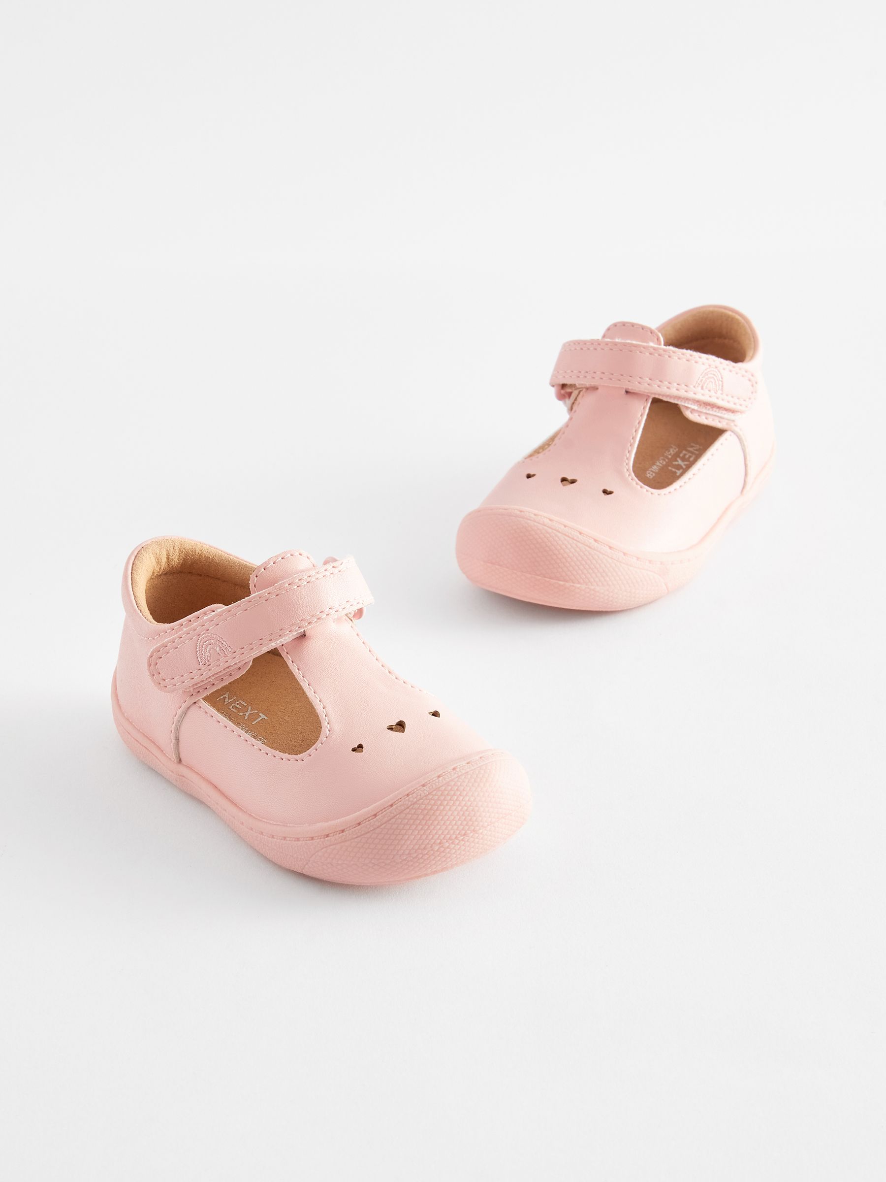 Buy Pink Wide Fit (G) Crawler T-Bar Shoes from the Next UK online shop