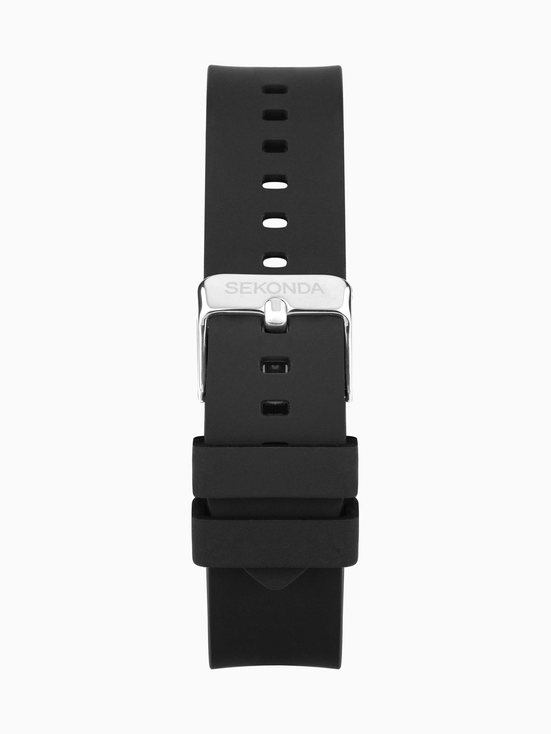 Buy Sekonda Black Circuit 39Mm Analogue Watch With Case And Silicone ...