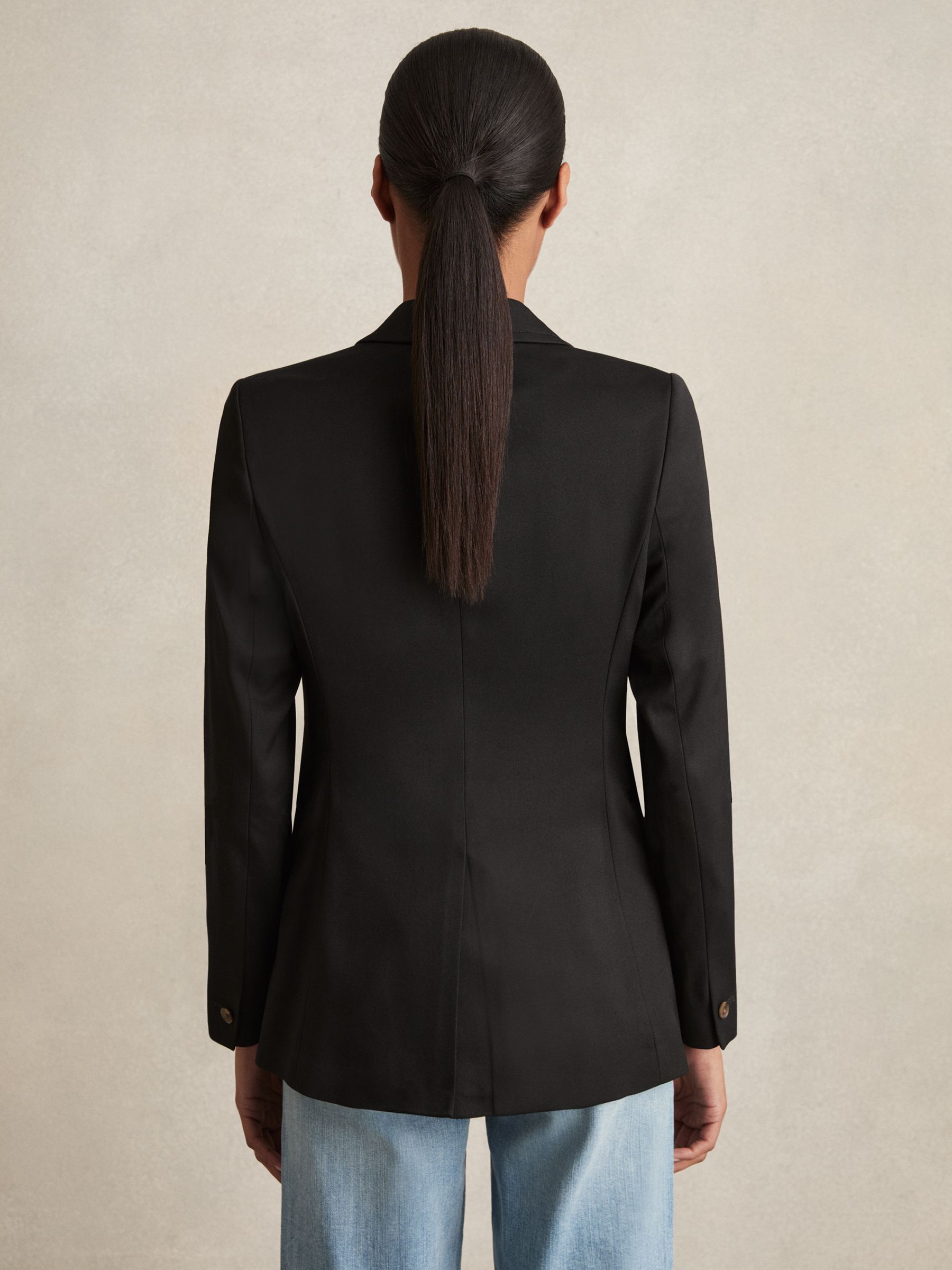 Buy Reiss Black Oe Amber Single-Breasted Suit Jacket from the Next UK ...