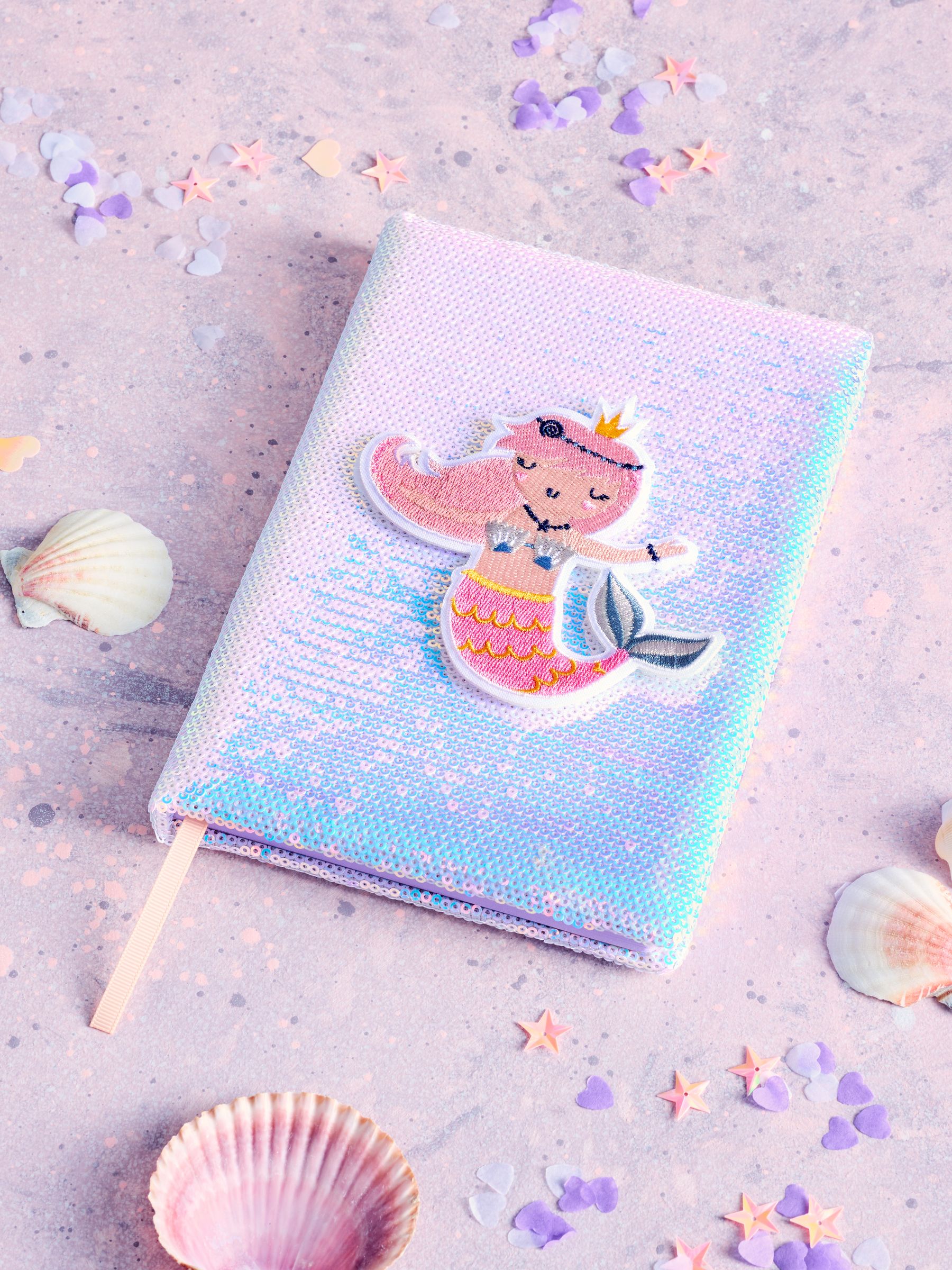 Buy Lilac Purple Mermaid A5 Lined Notebook from the Next UK online shop