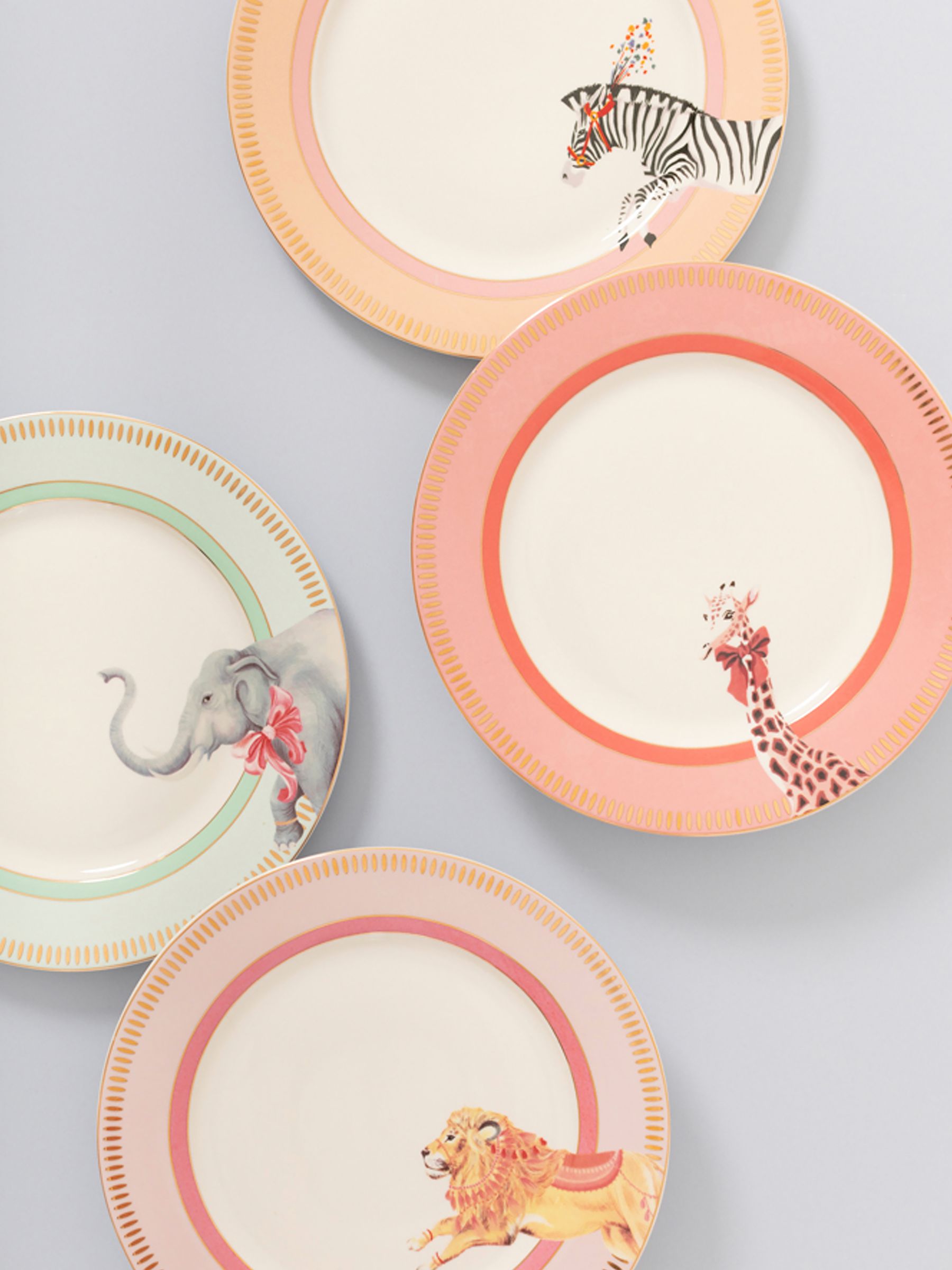 Buy Yvonne Ellen Set of 4 Animal Dinner Plates 26.5Cm from the Next UK ...