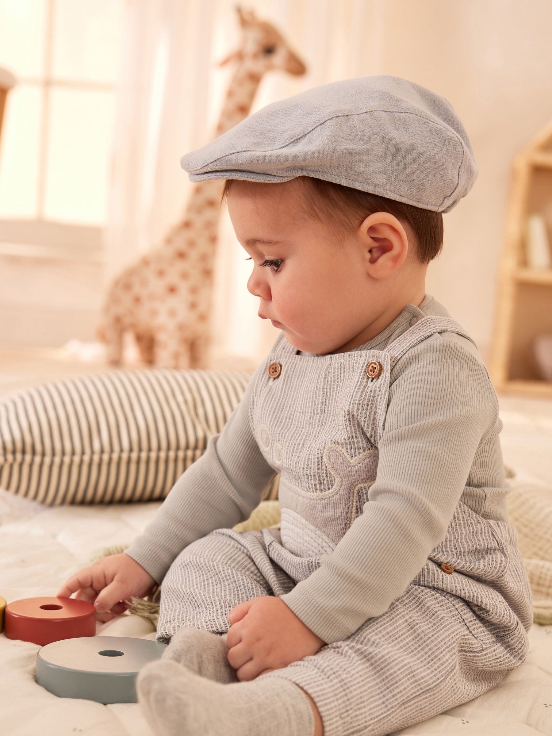 Buy Grey Flat Cap (0mths-2yrs) from the Next UK online shop