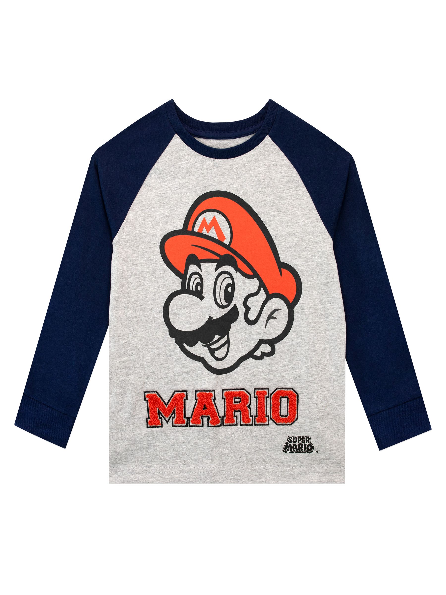 Buy Character Grey Super Mario Long Sleeve Top from the Next UK online shop
