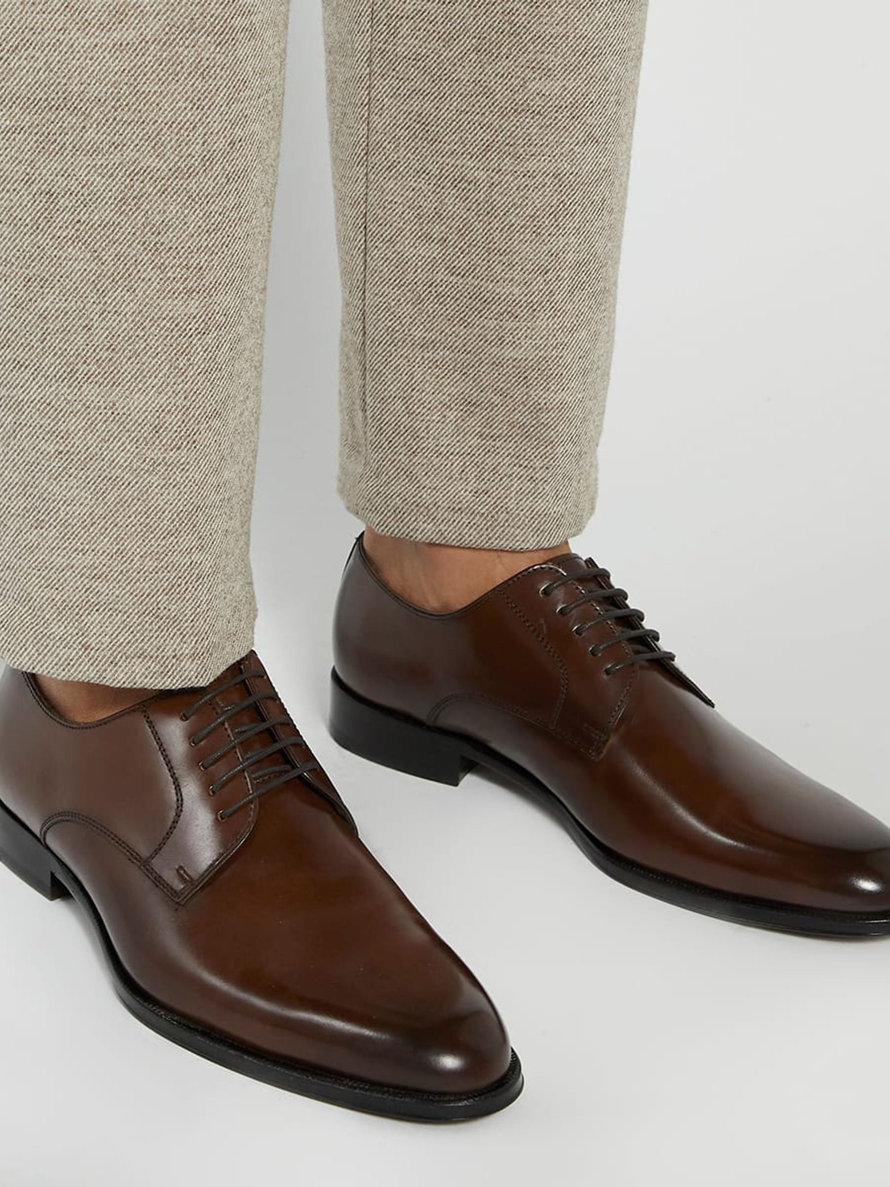 Buy Dune London Brown Standard Fit Salisburry Leather Sole Classic ...