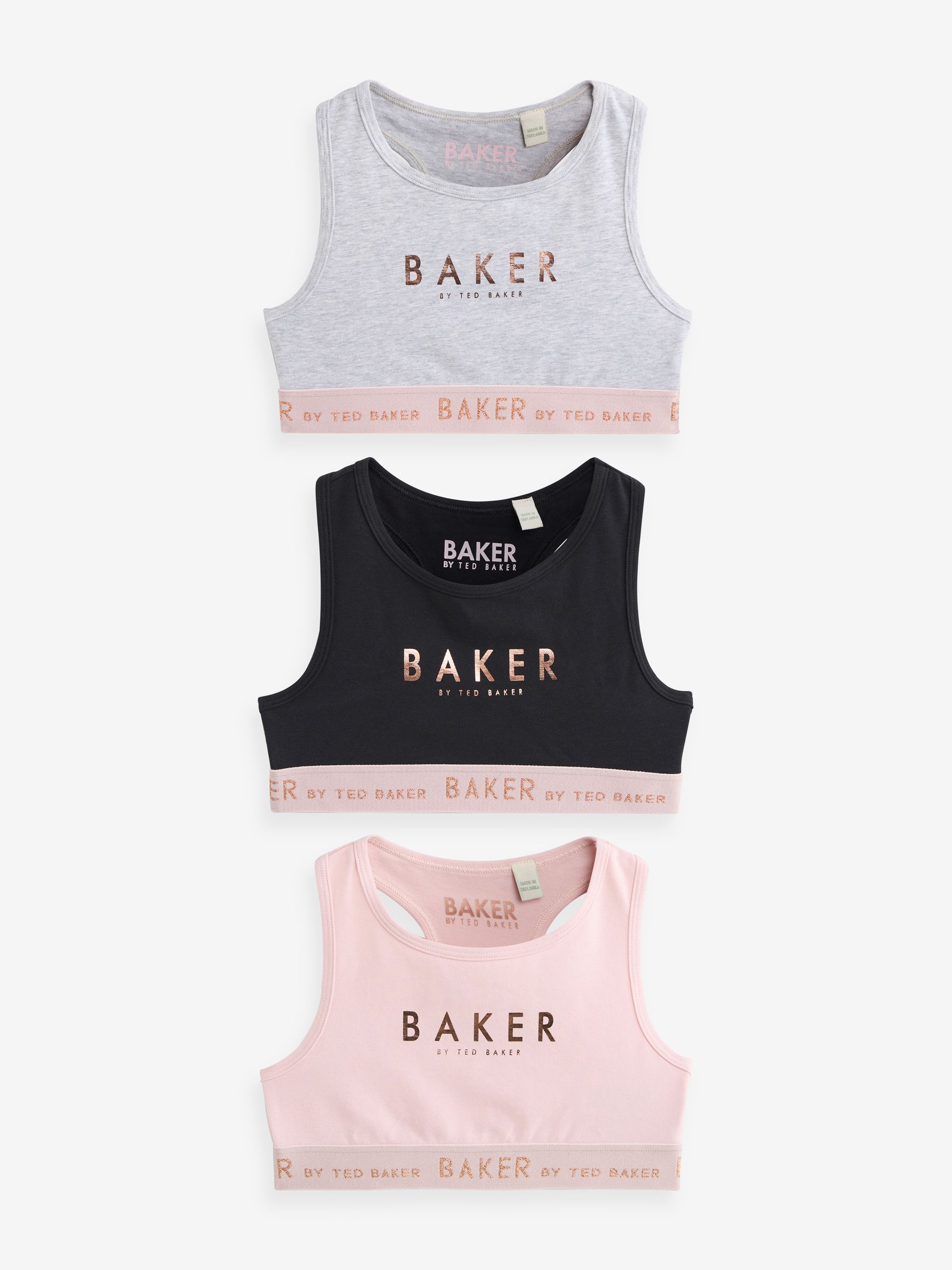 Buy Baker by Ted Baker Crop Top 3 Pack from Next United Arab Emirates