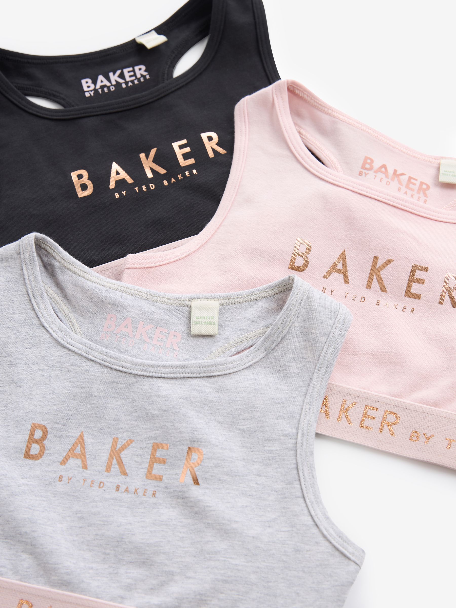Buy Baker by Ted Baker Crop Top 3 Pack from Next United Arab Emirates