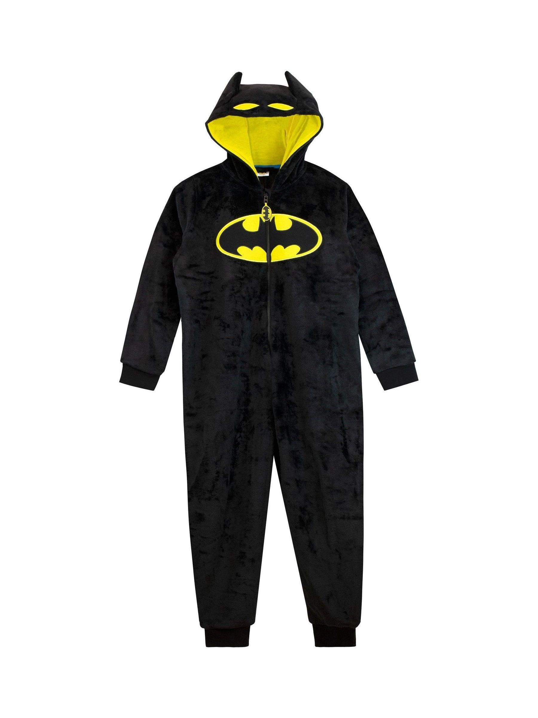 Buy Character Black Batman Batman Fleece All-in-One from the Next UK ...