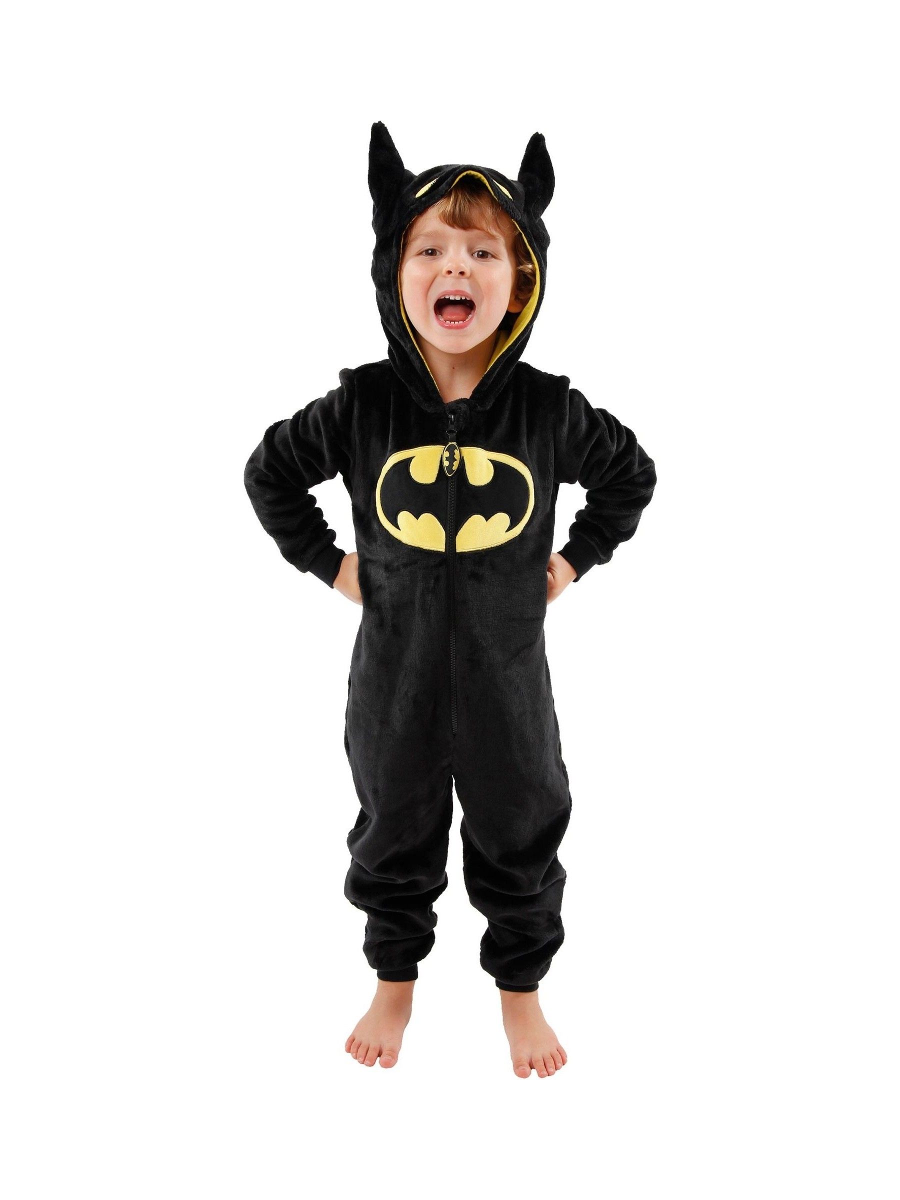 Buy Character Black Batman Batman Fleece All-in-One from the Next UK ...
