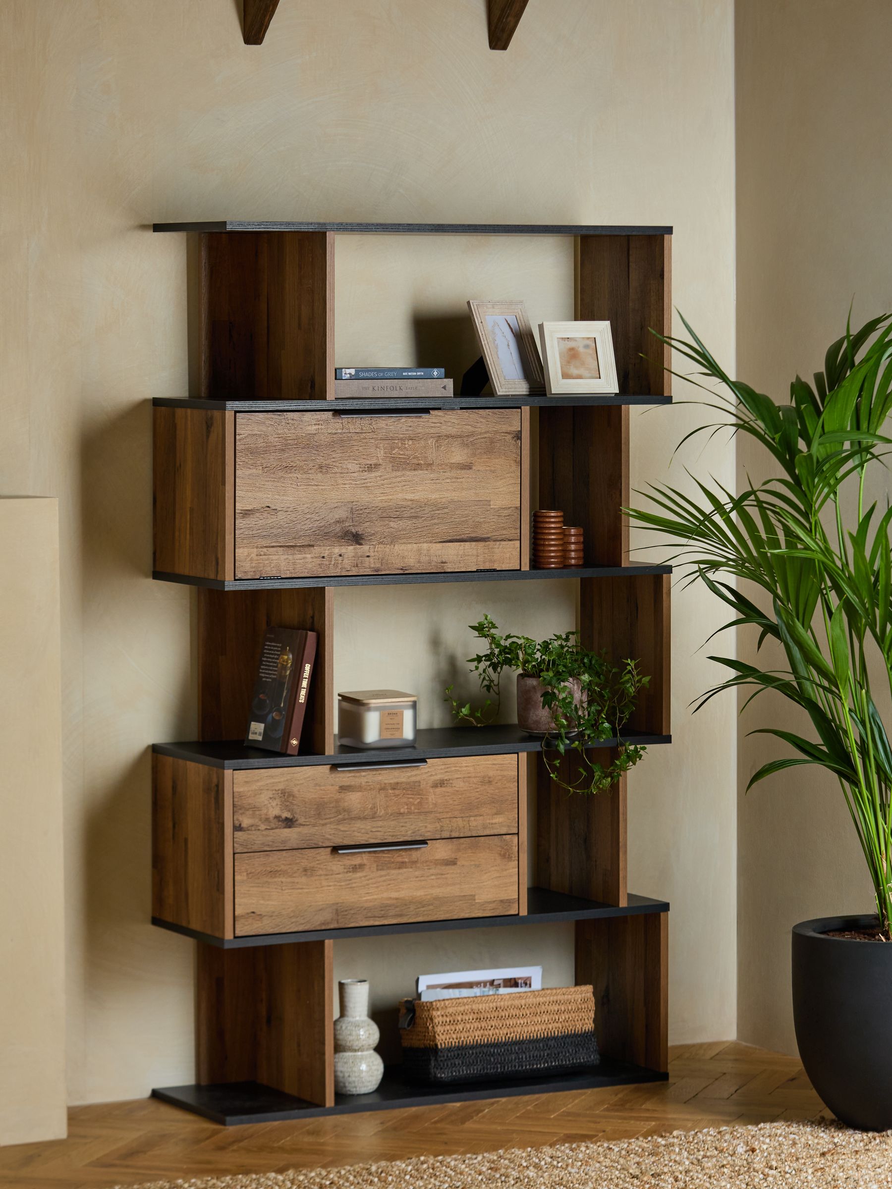 Buy Dark Bronx Oak Effect Display Shelf from the Next UK online shop