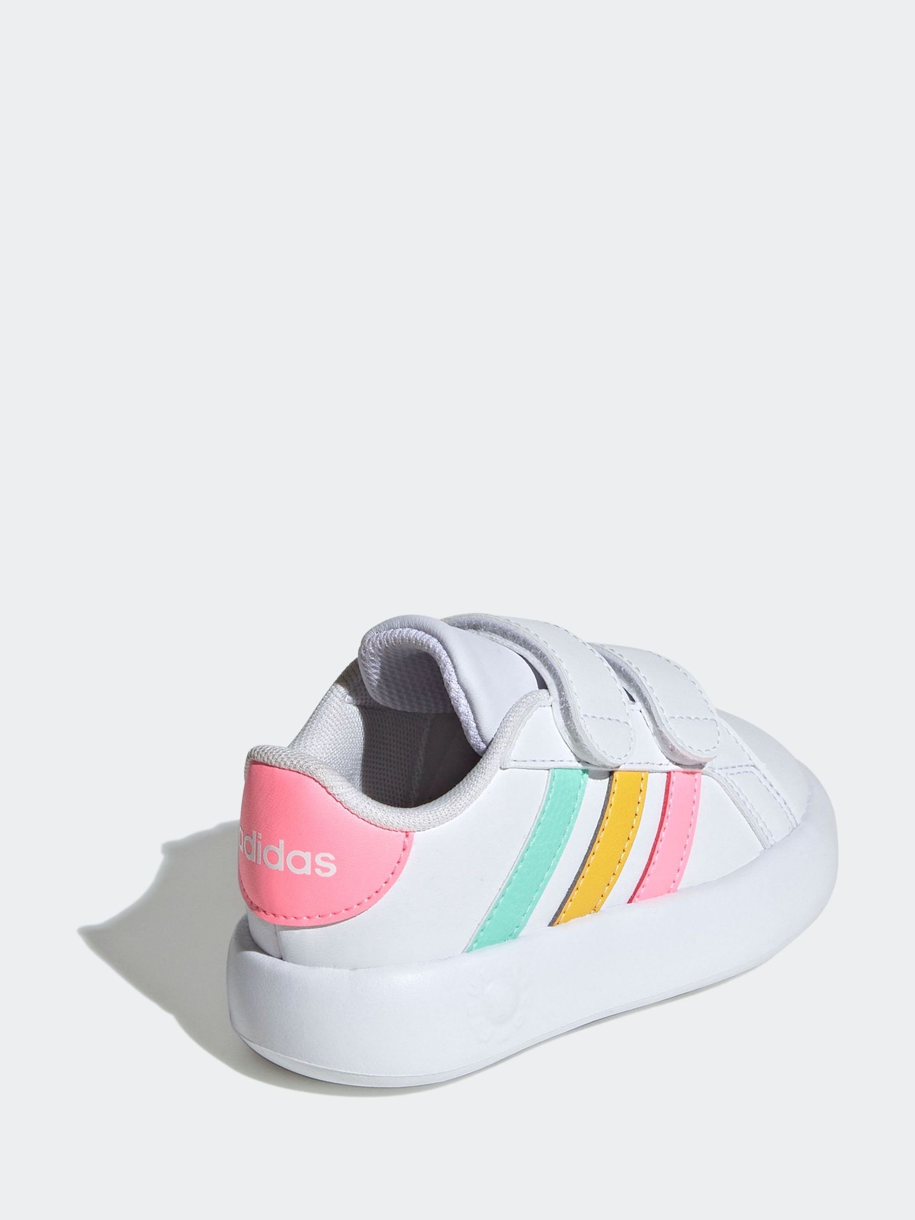 Buy adidas White/Multi Kids Grand Court 2.0 Shoes from the Next UK ...