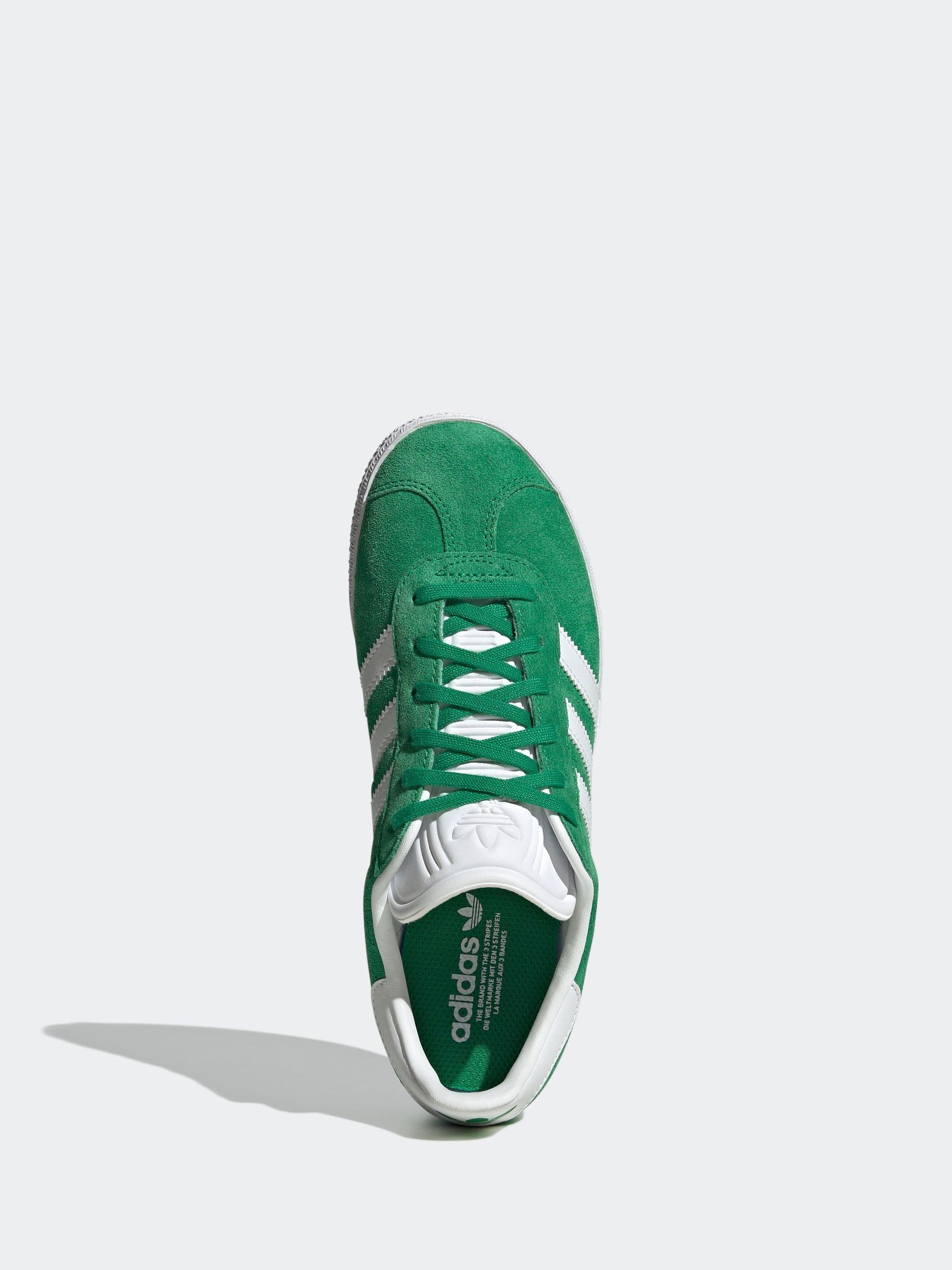 Buy adidas Originals Green/White Junior Gazelle Trainers from Next Ireland