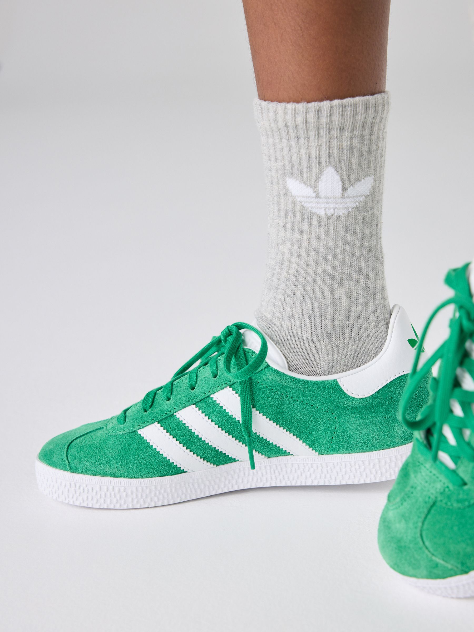 Buy adidas Originals Green/White Junior Gazelle Trainers from Next Ireland