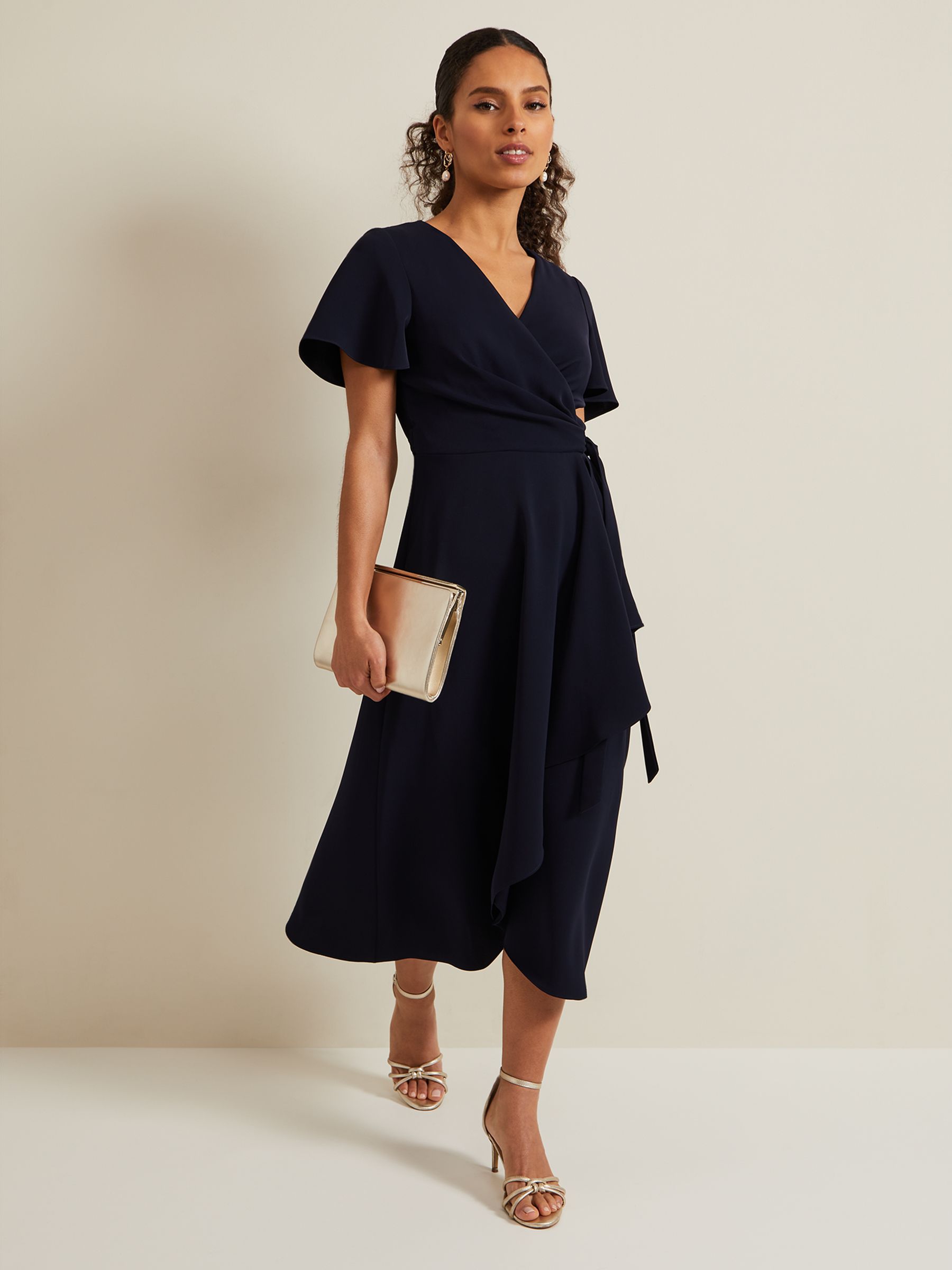 Buy Phase Eight Blue Petite Julissa Wrap Dress from Next Ireland
