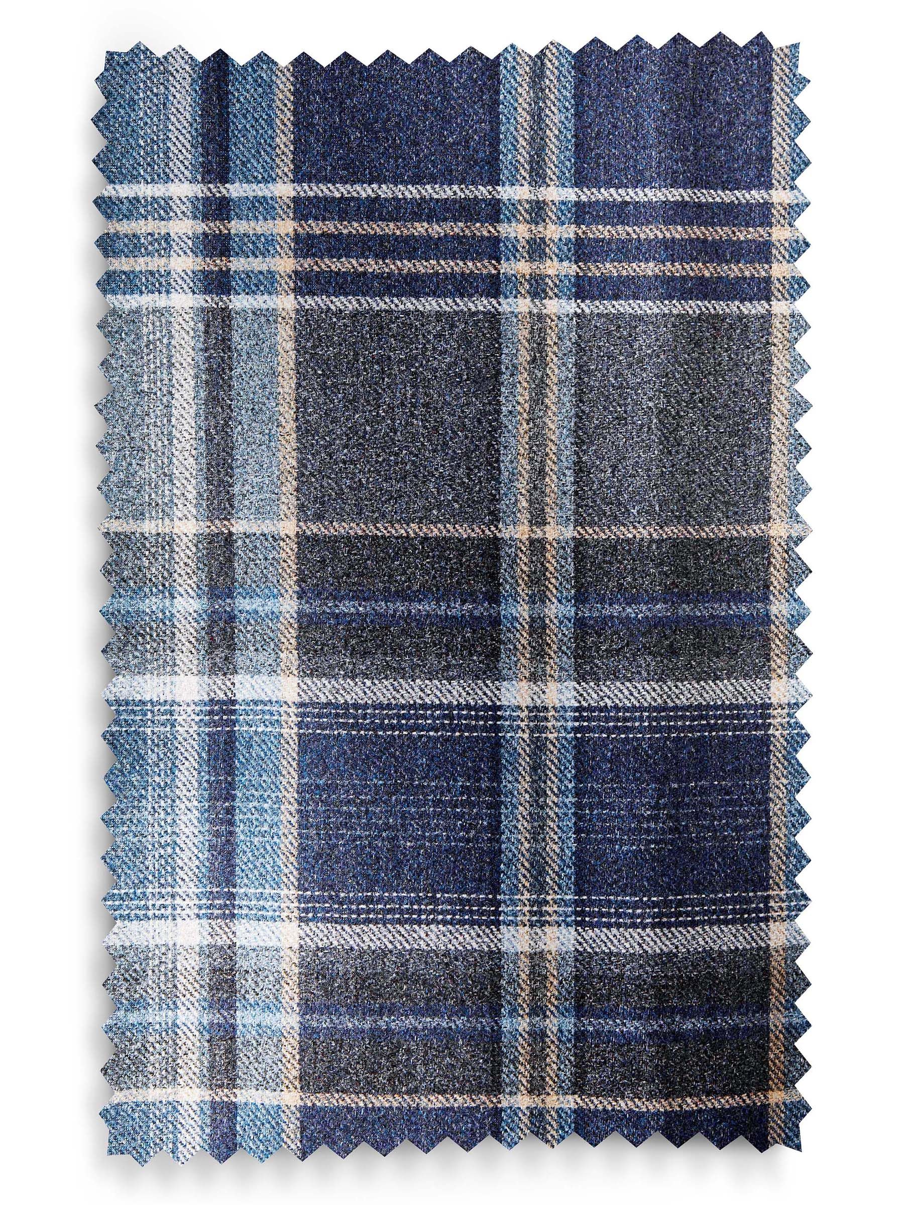 Buy Blue Brushed Check Super Thermal Eyelet Curtains from the Next UK ...