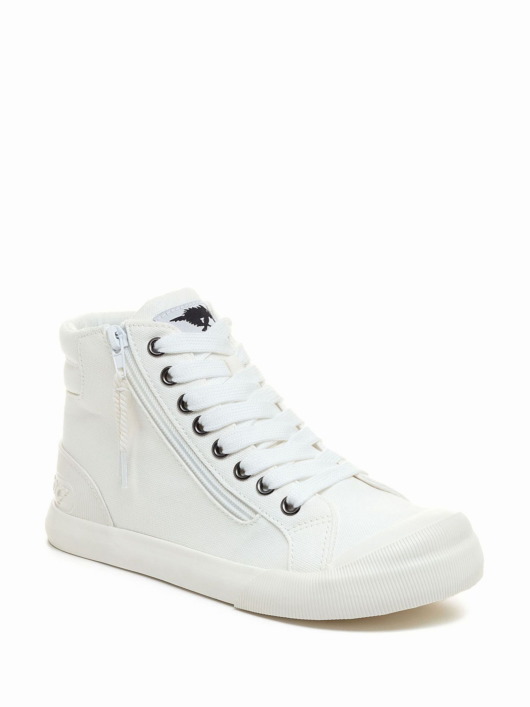 Buy Rocket Dog White Jazzin Hi 12A Canvas Trainers from the Next UK ...