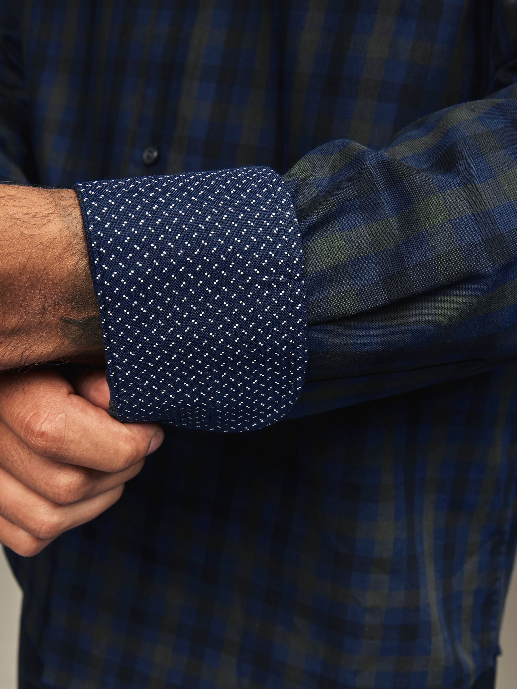 Buy Black Watch Gingham Regular Fit Easy Iron Long Sleeve Buy Black Watch Gingham Regular Fit Easy Iron Long Sleeve