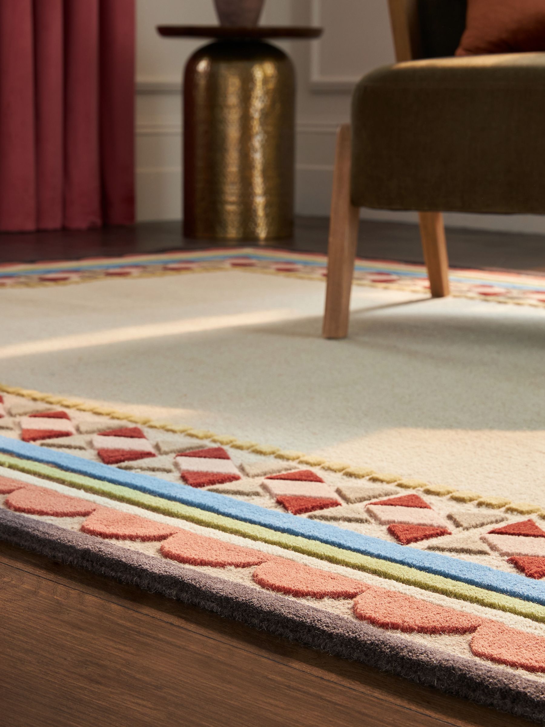 Buy Natural Chester Border Rug from the Next UK online shop