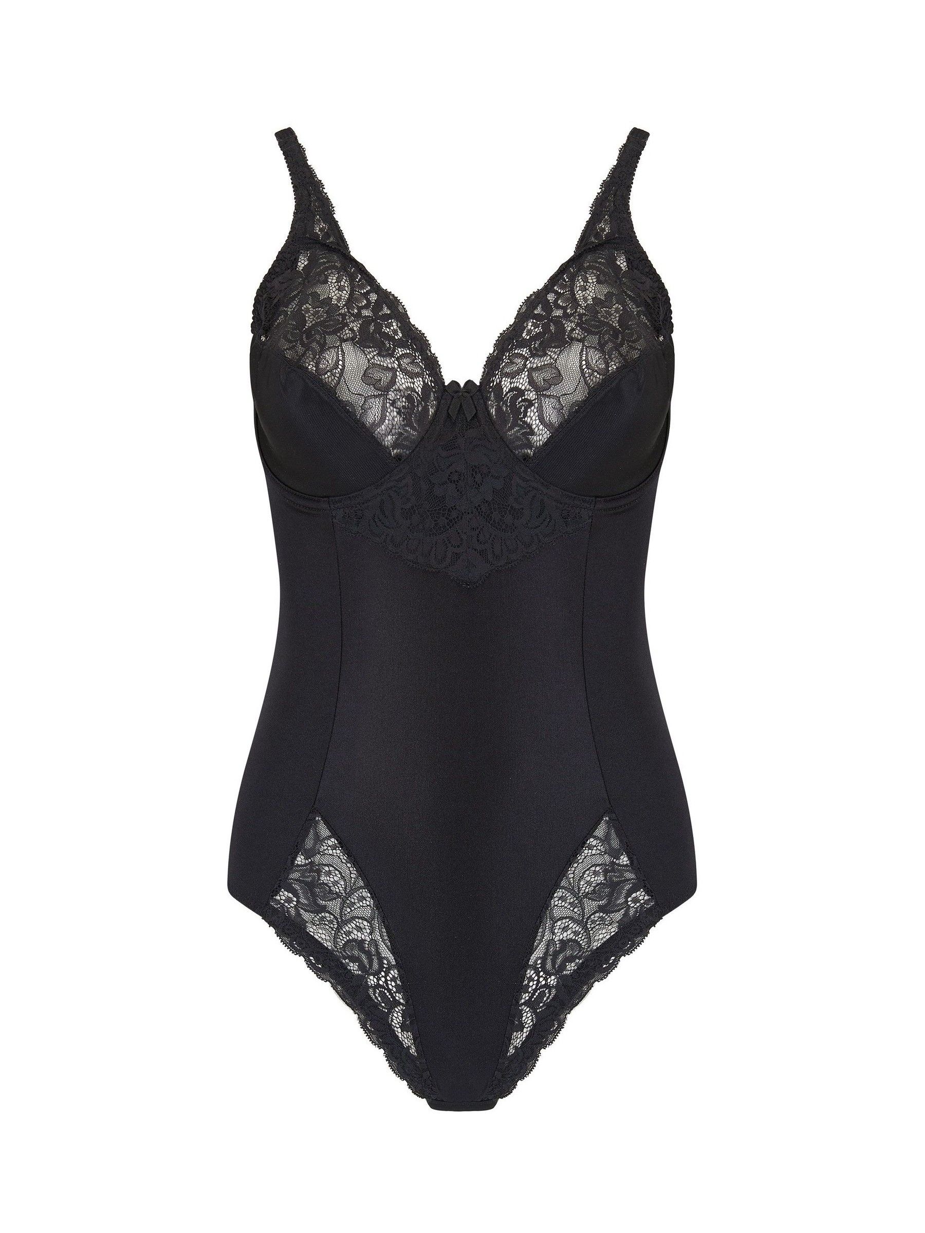 Buy Charnos Black Superfit Shapewear Full Cup Tummy Control Bodyshaper ...