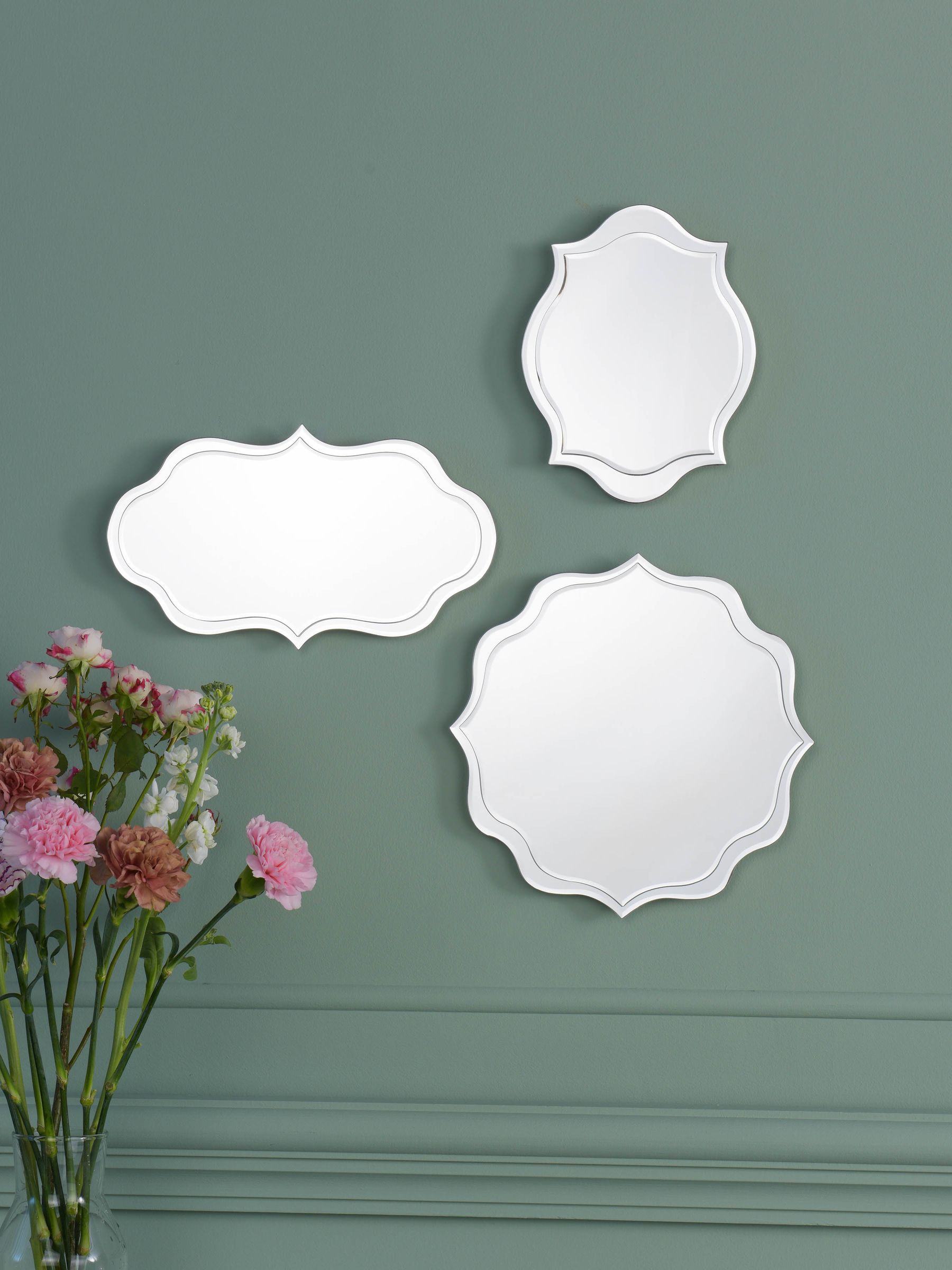 Buy Laura Ashley Mirror Rochelle Hanging Trio of Mirrors from the Next ...