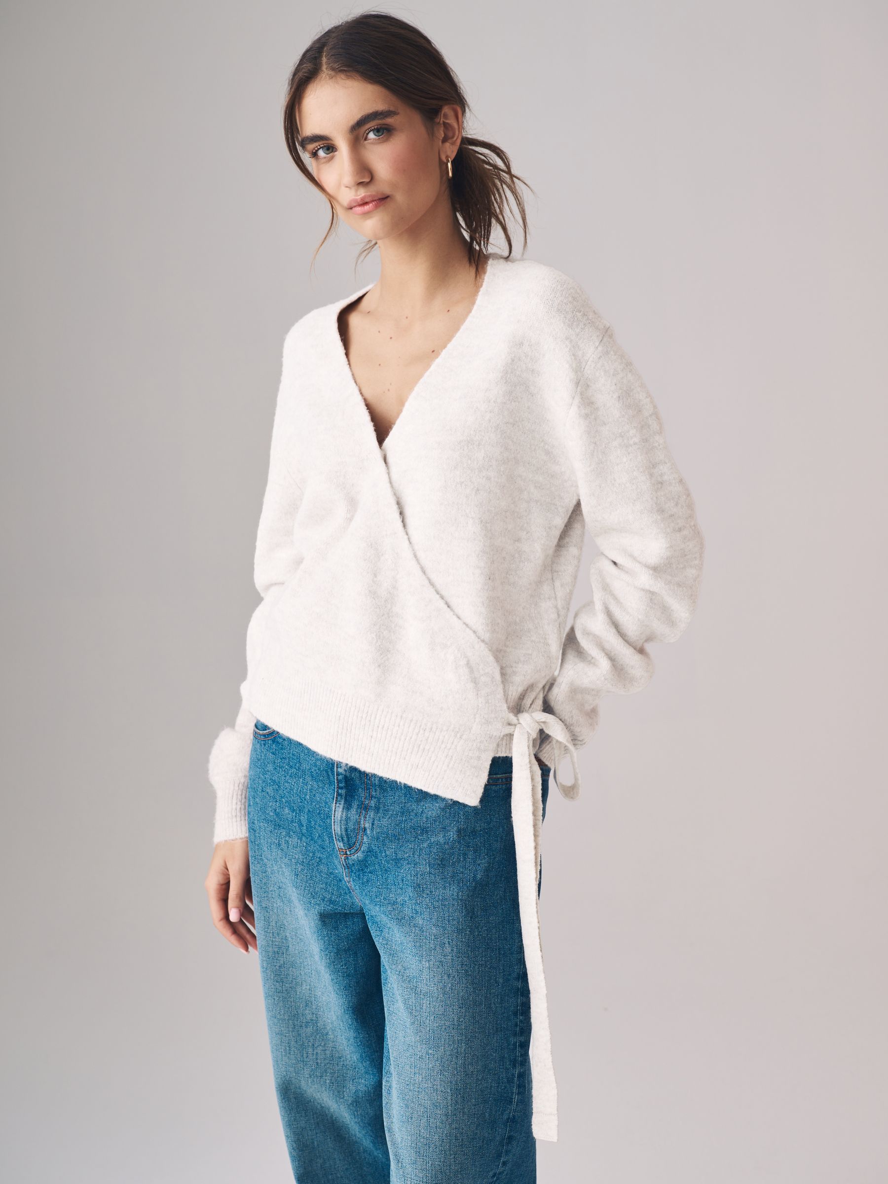 Buy The Set Black/Cream 2 Pack Ballet Wrap Jumpers from the Next UK ...