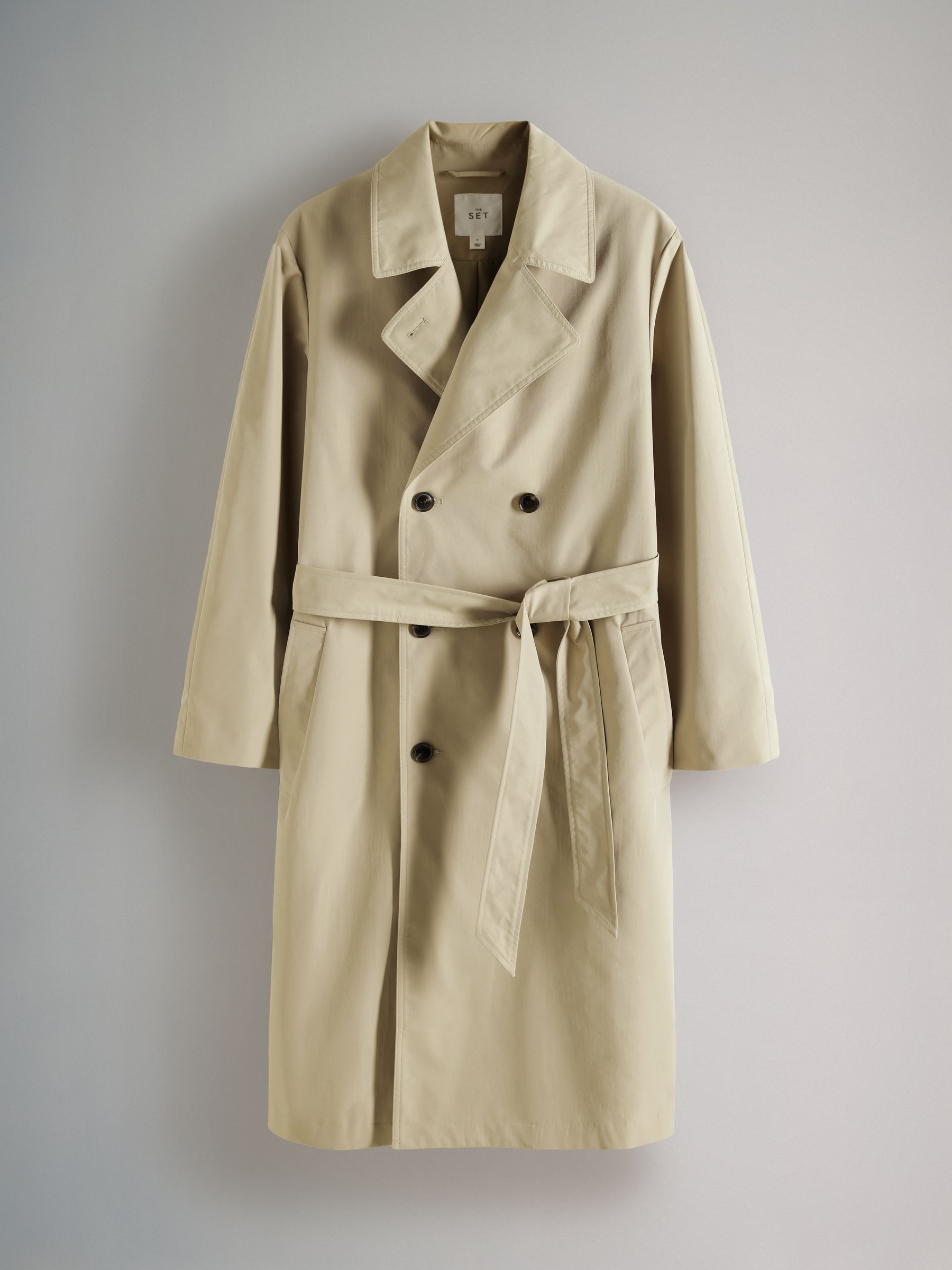 Buy The Set Camel Belted Trench Coat from the Next UK online shop