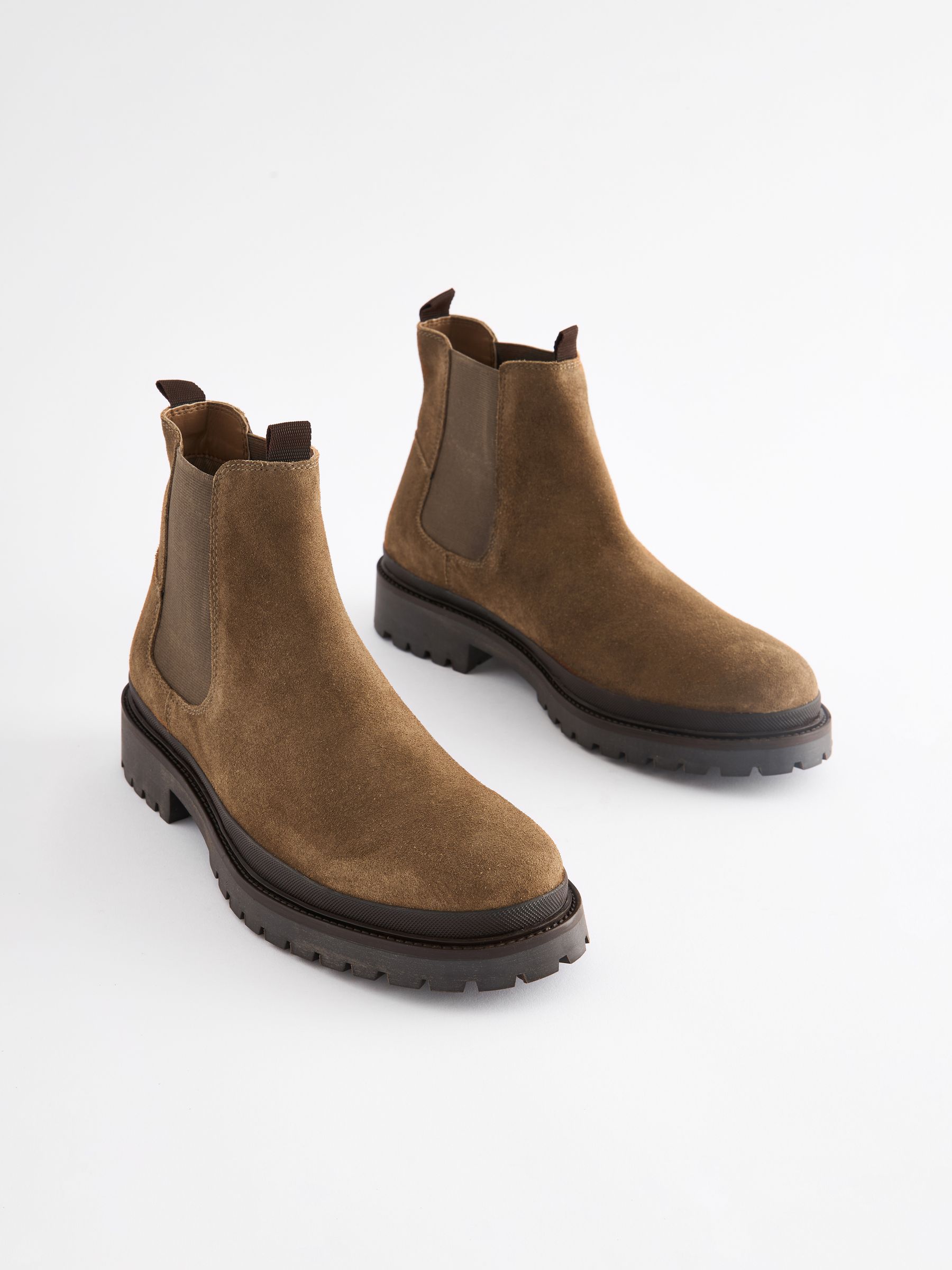 Buy Stone Cleated Chelsea Boots from the Next UK online shop