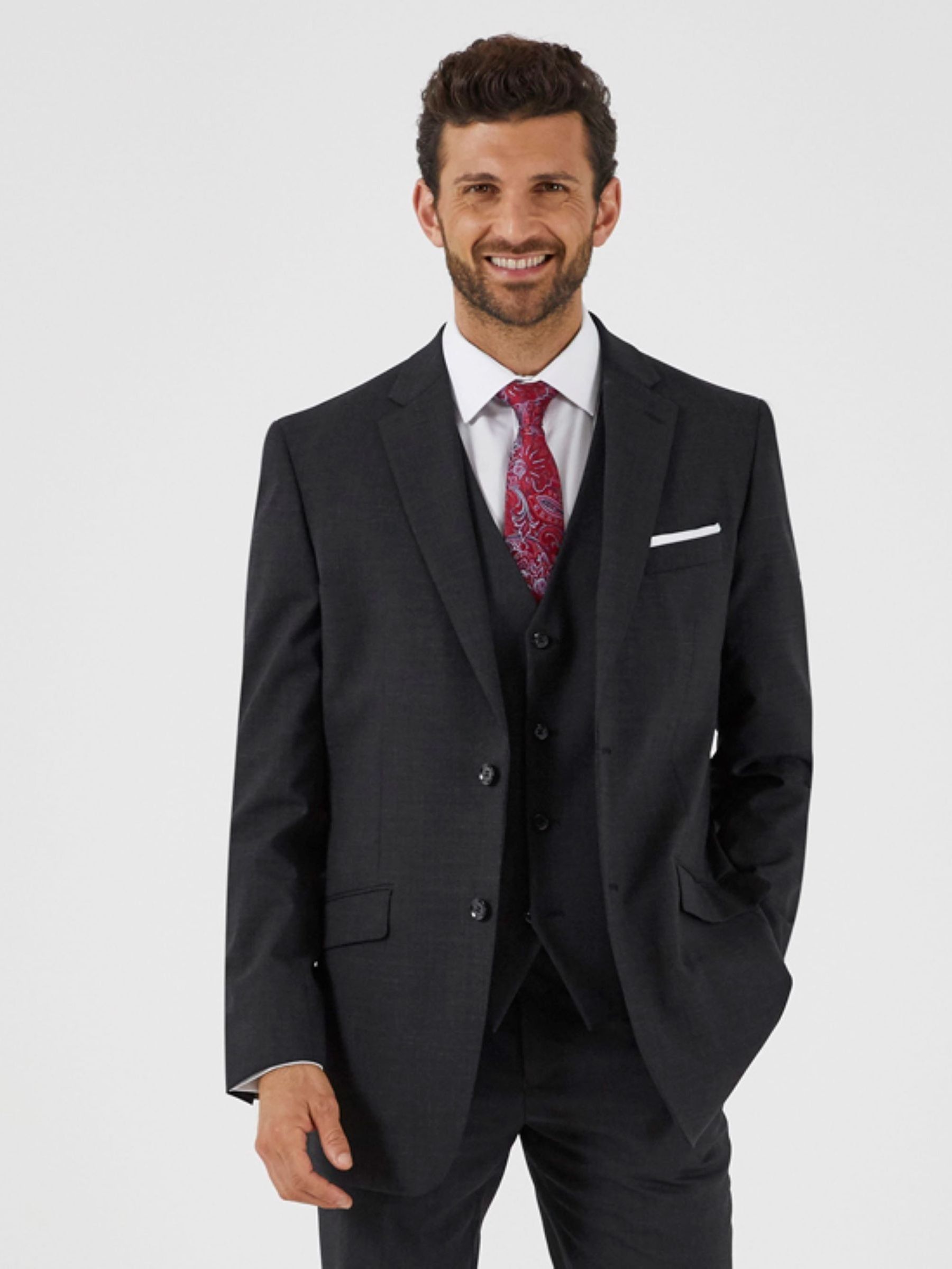 Buy Skopes Charcoal Grey Classic Fit Wool Rich Darwin Suit Jacket from ...