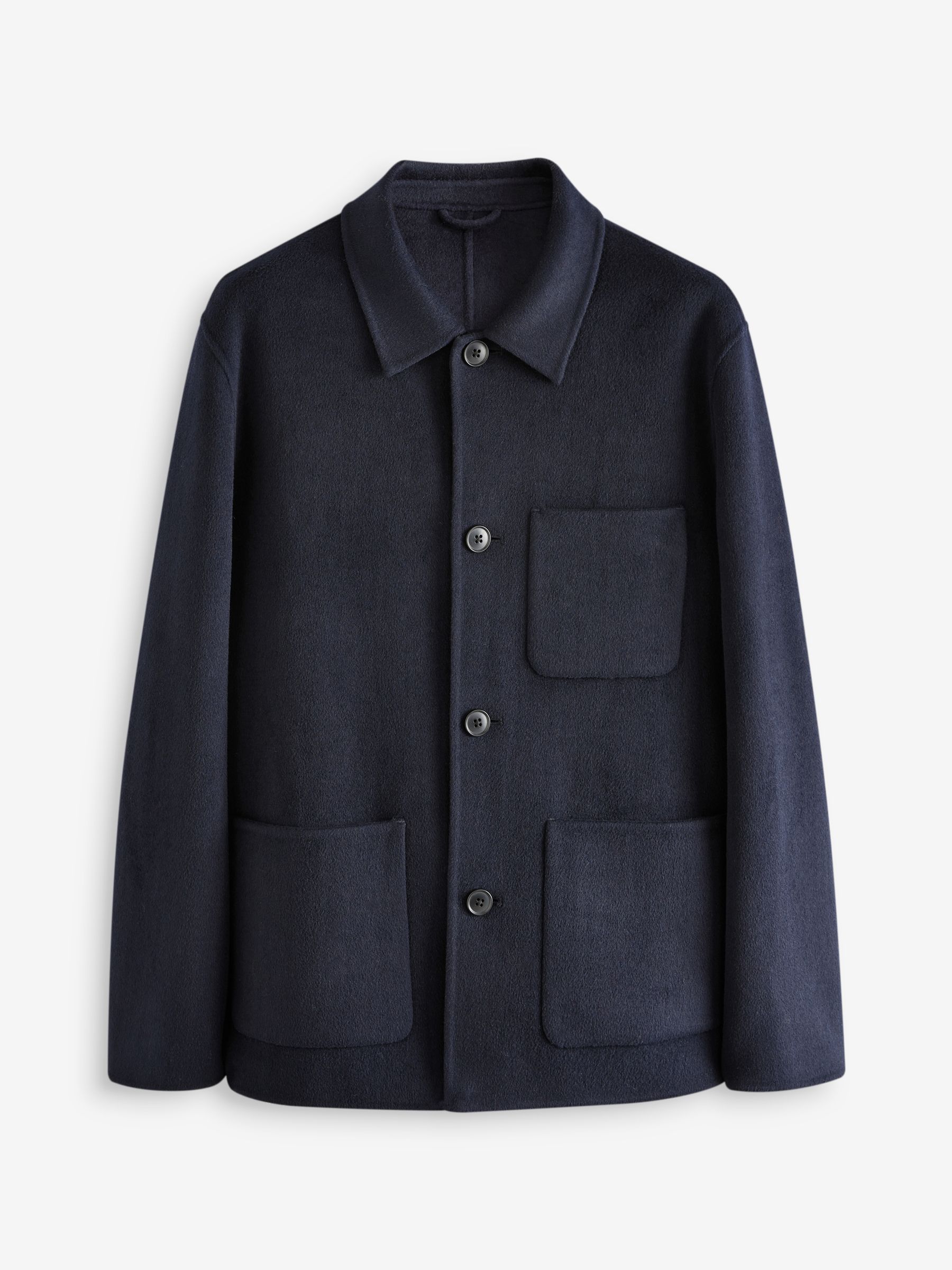 Buy Navy Blue Premium Soft Touch Wool Rich Shacket from Next Japan