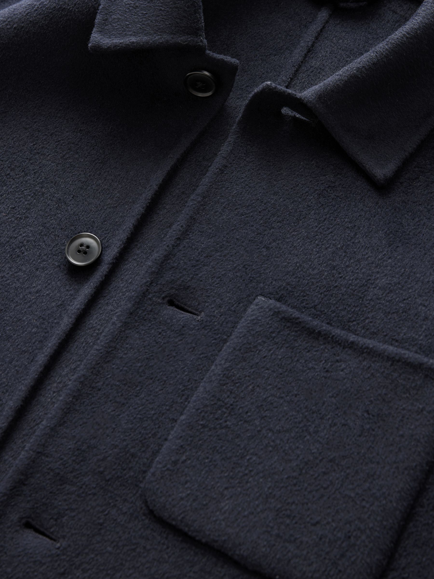 Buy Navy Blue Premium Soft Touch Wool Rich Shacket from Next Japan