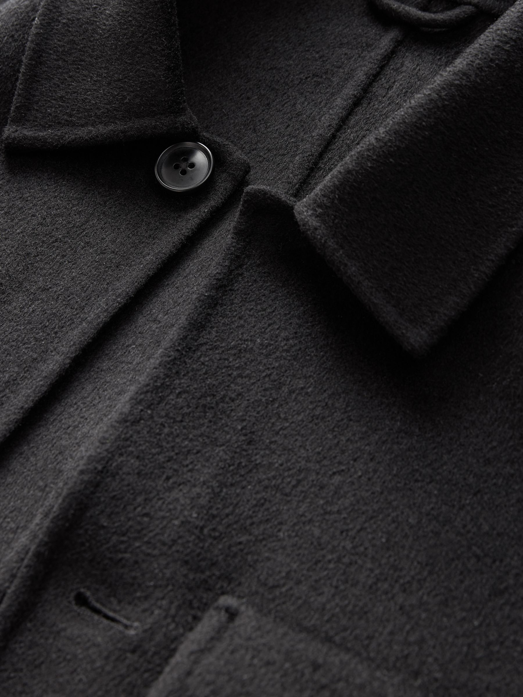 Buy Black Premium Soft Touch Wool Rich Shacket from the Next UK online shop